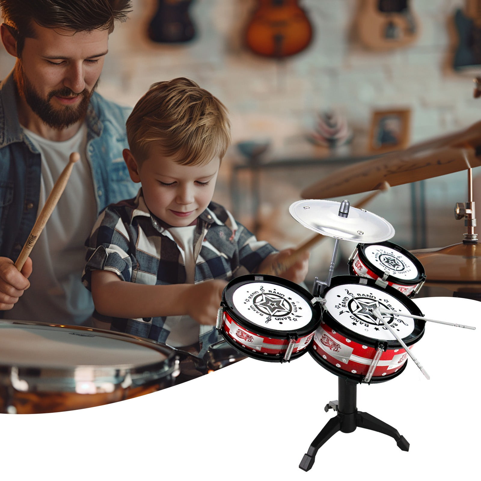 Gqtwoy Kids Percussion Drum Set - Safe, Durable & Size-Friendly Musical ...