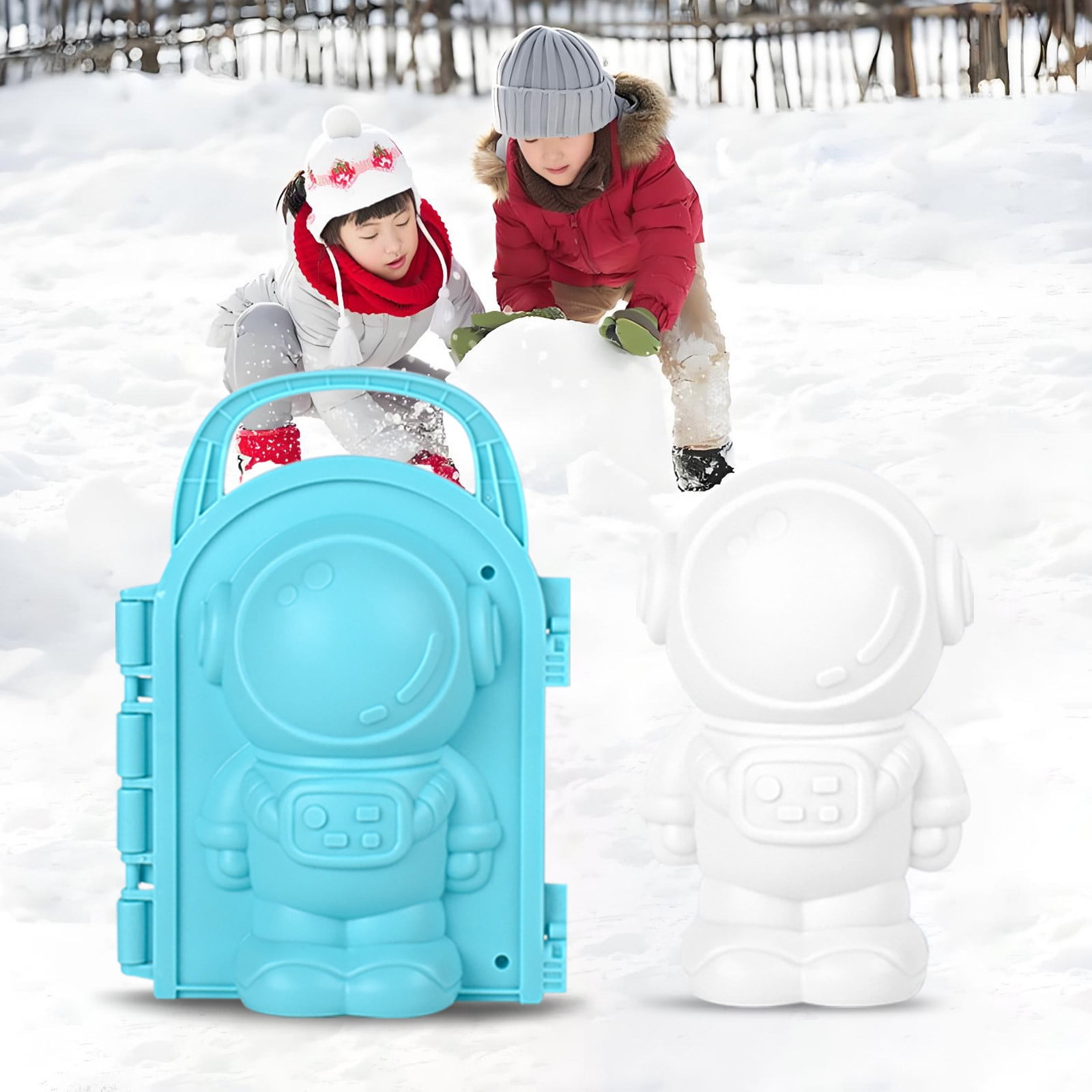 Gqtwoy Kids Spaceman Snow Mold, Ice Cream Shape Snow Play Toy, Easy-to ...