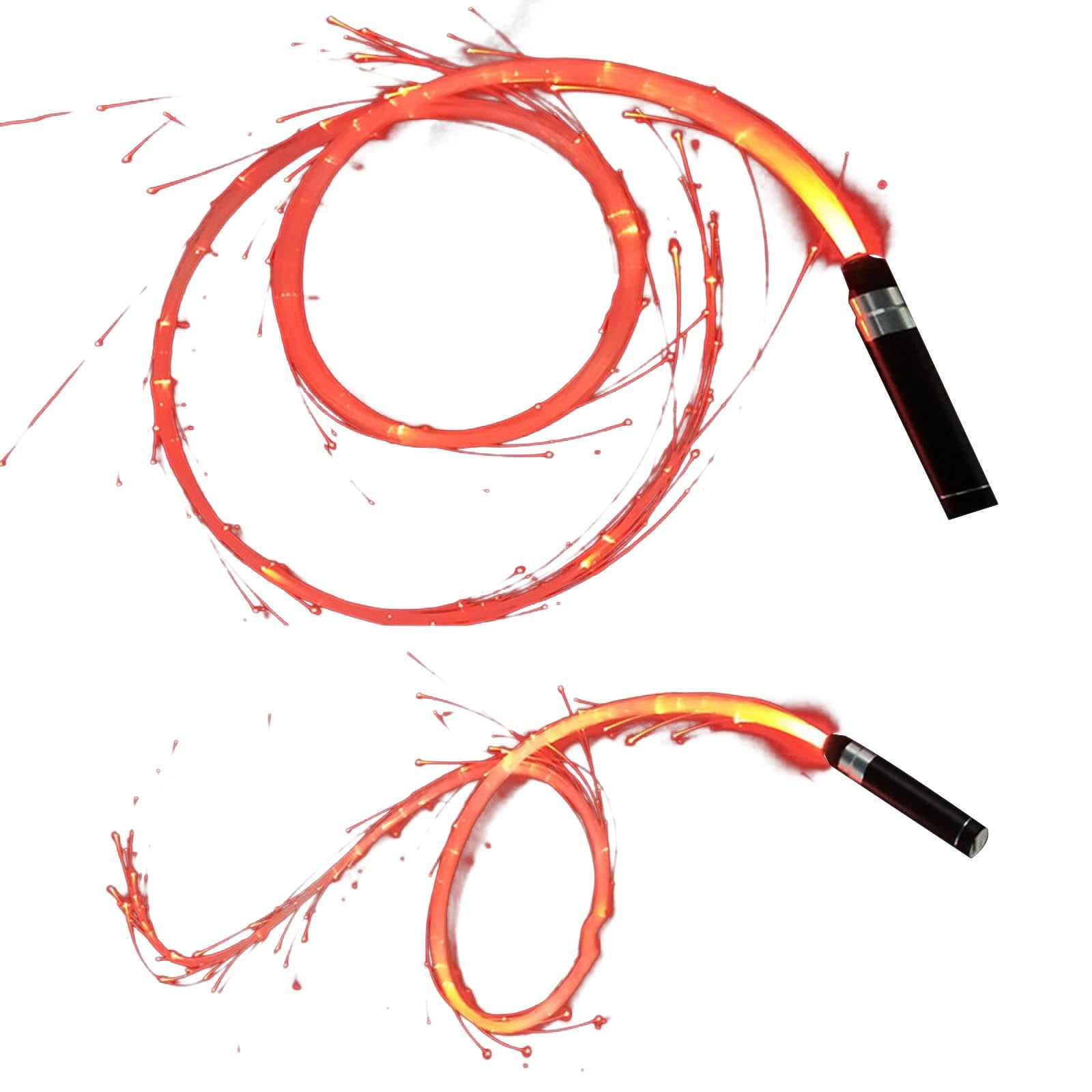 Gqtwoy LED Fiber Optic Whip Dance,Rechargeable, 7 Colors, 4 Modes ...