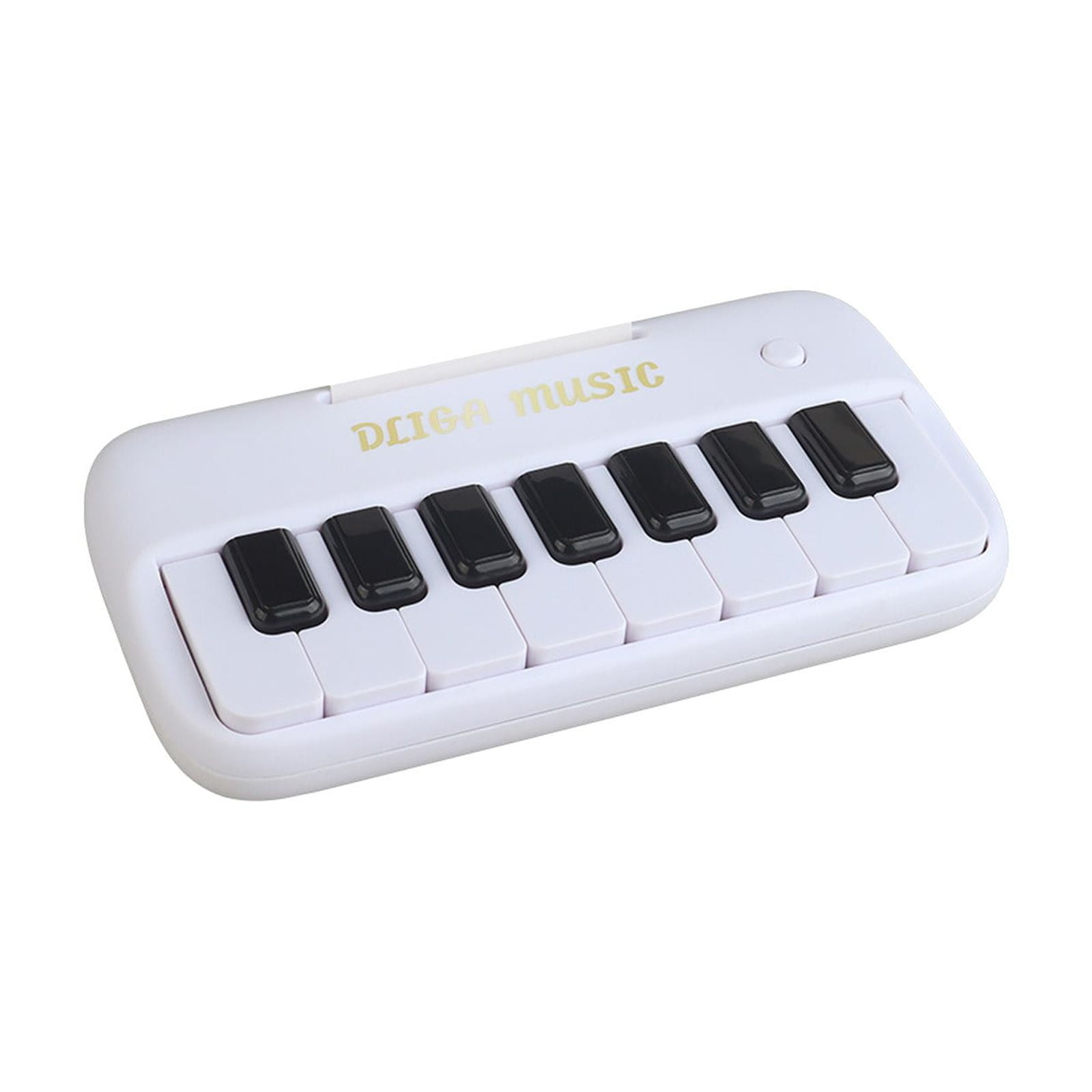 Gqtwoy Mini 15-Key Electronic Piano for Kids, Handheld Color Light ...