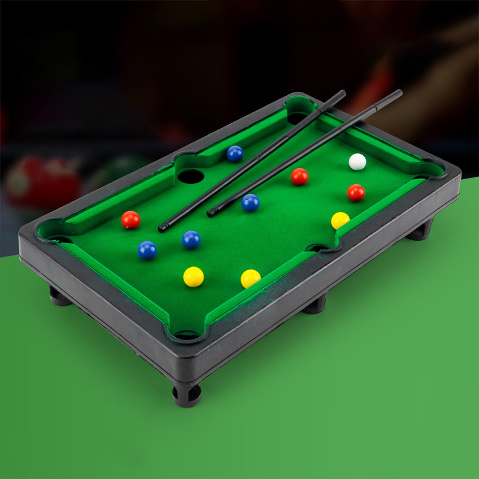 Gqtwoy Mini Pool Table Tabletop Portable Desktop Billiard Set Snooker ...