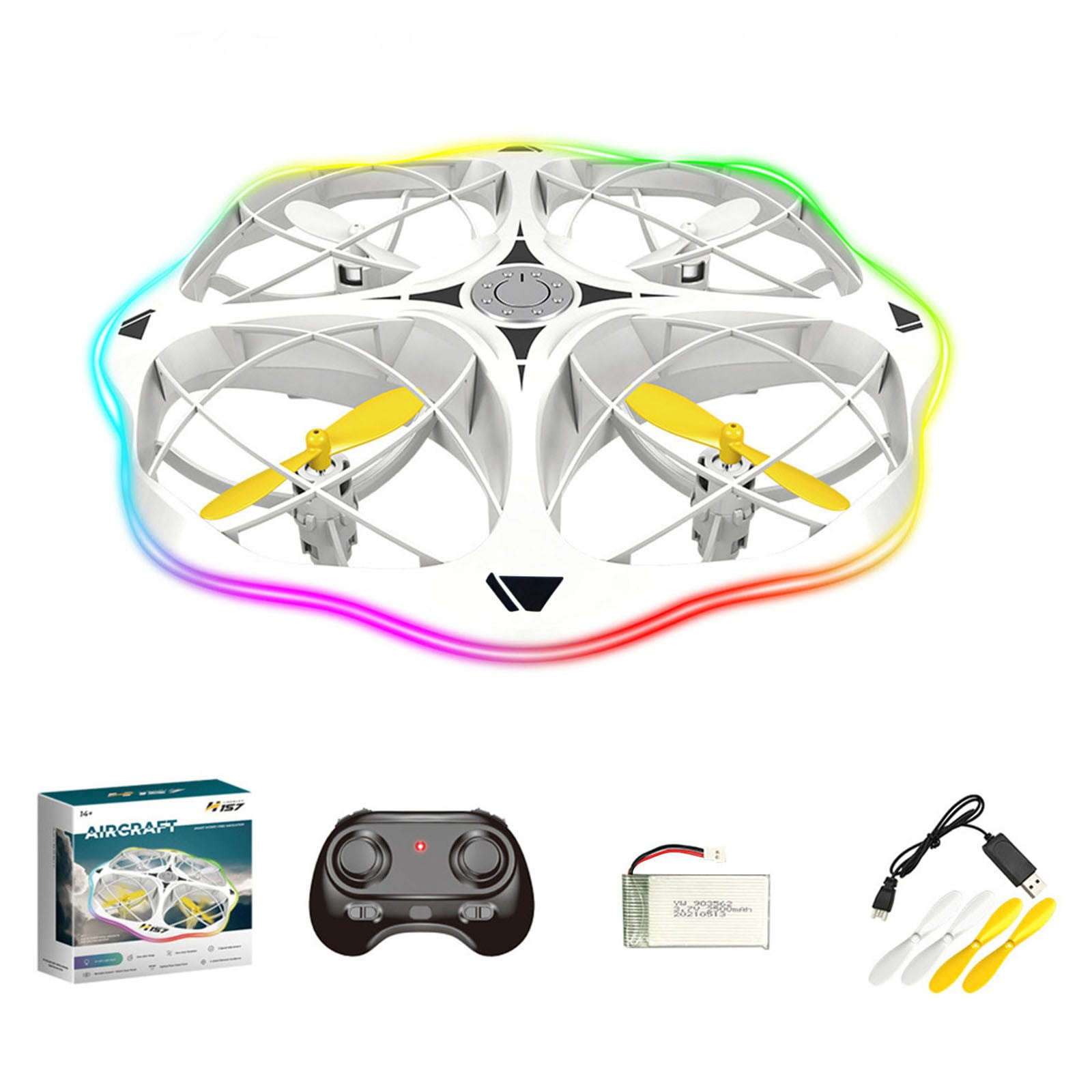Gqtwoy Remote-Controlled UFO Drone, 360° Stunt Roll, Intelligent ...