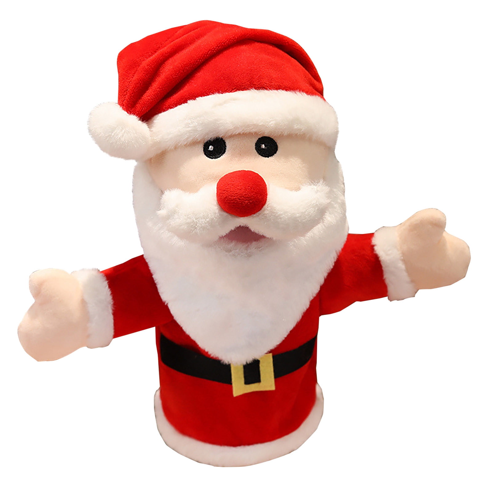Gqtwoy Santa Claus Hand Puppets Open Mouth Interactive Finger Puppet ...