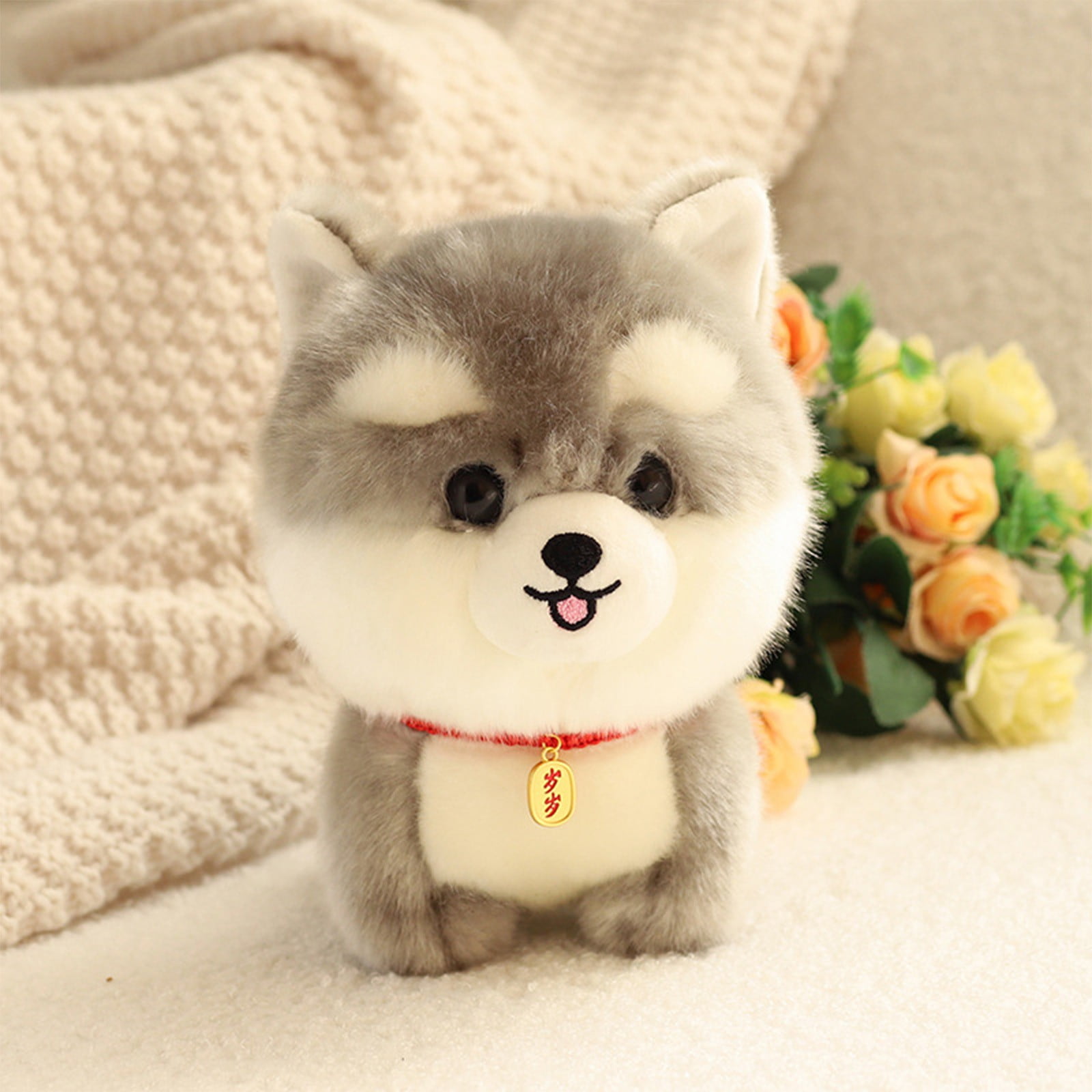 Gqtwoy Simulated Puppy Cute Pet Dog Doll, Soft Plush Toy, Reusable ...