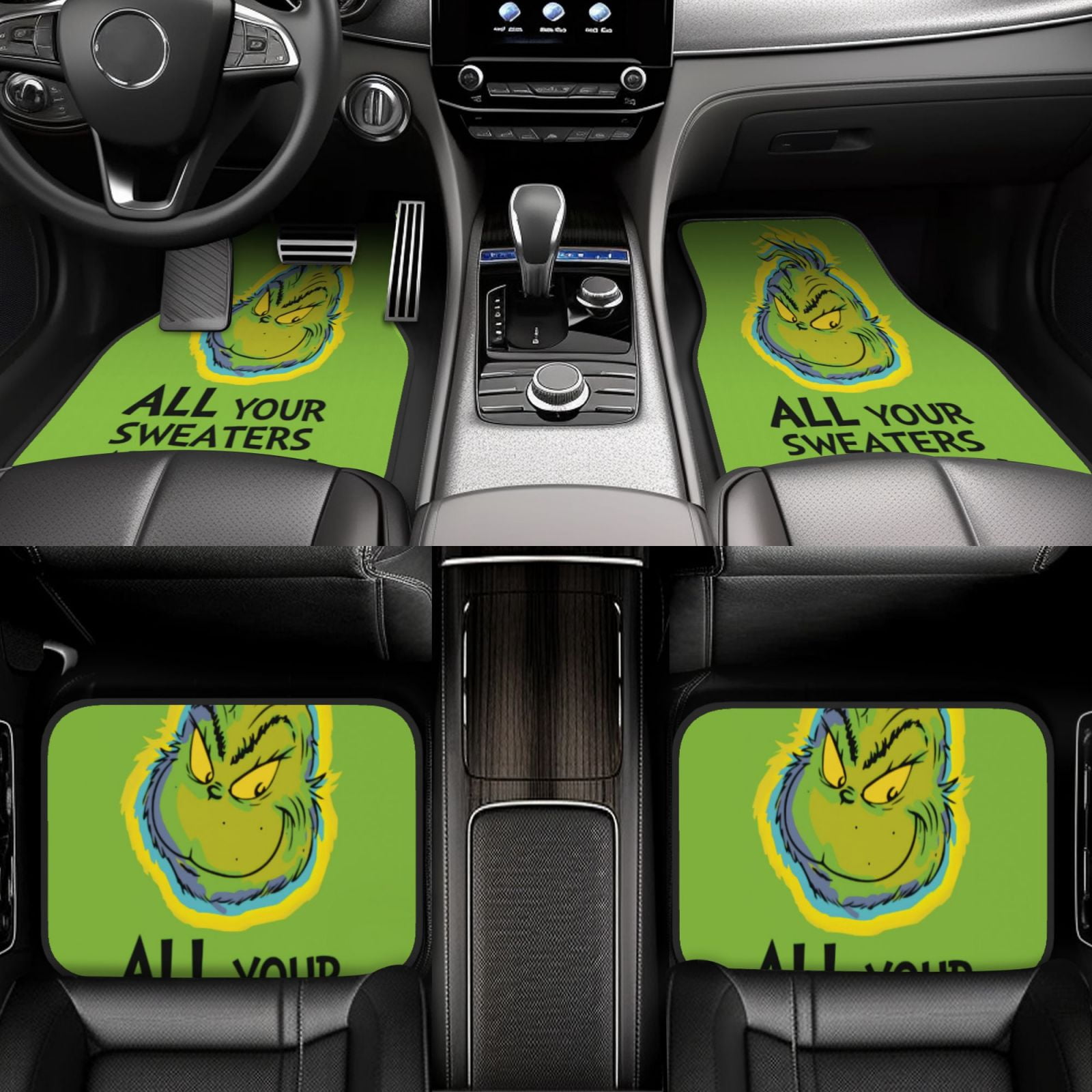 Gr-Inch Car Floor Mats Set of 4 – Non-Slip All-Weather Carpet Floor ...