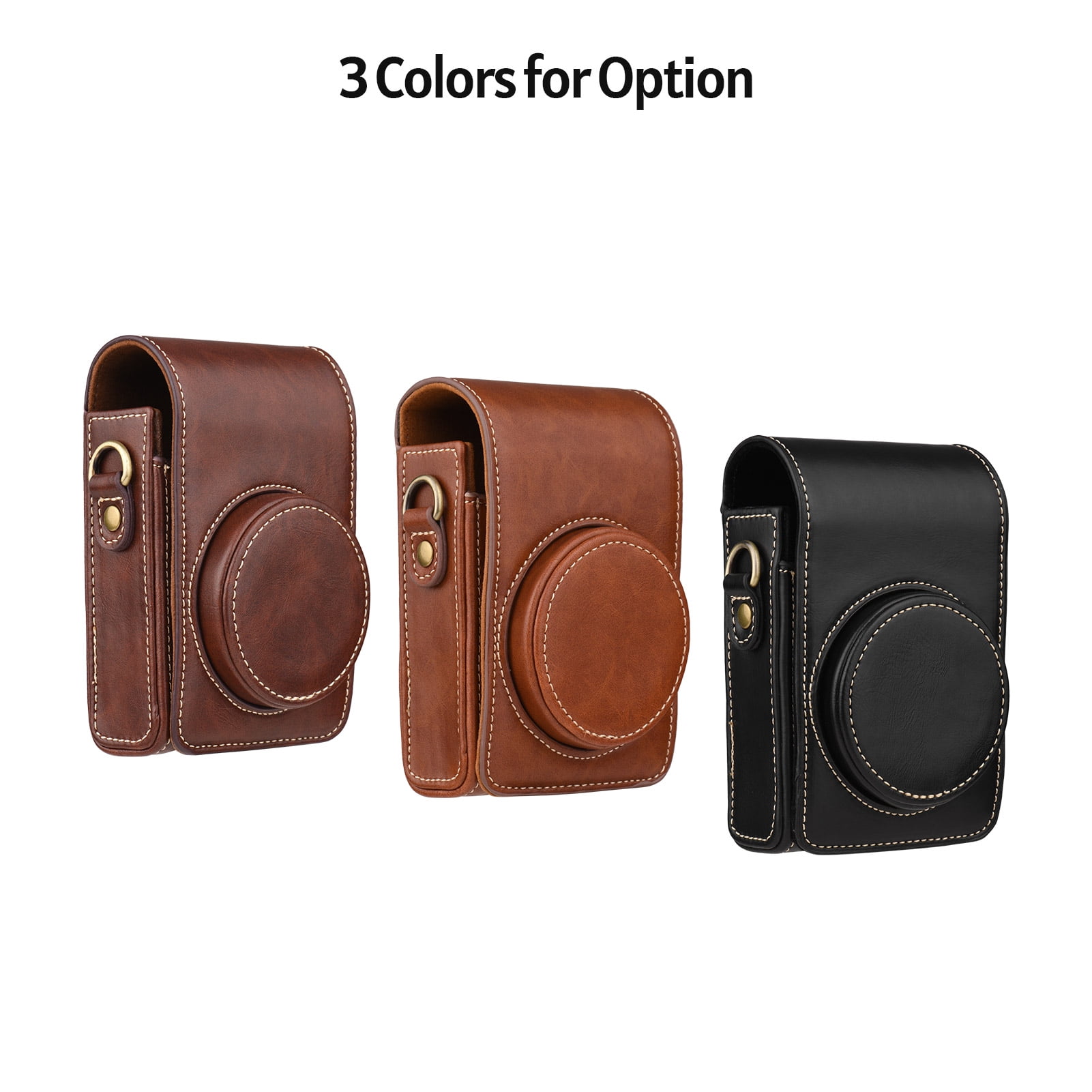 Gr3 Portable Camera Case Carry Bag Synthetic Leather With Shoulder ...