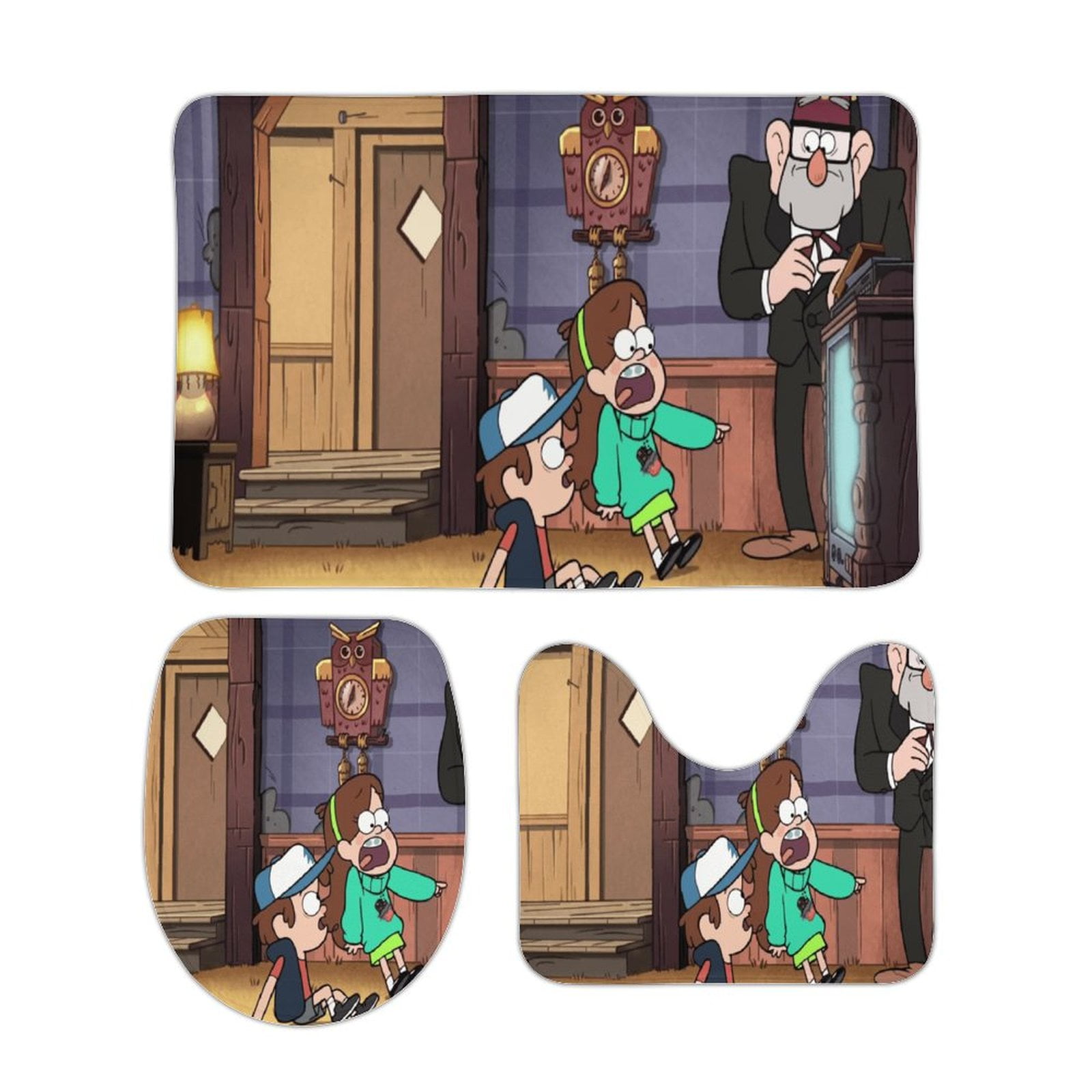 Gra_vity Falls American Horror Stories Anime Coral Velvet Floor Mat ...
