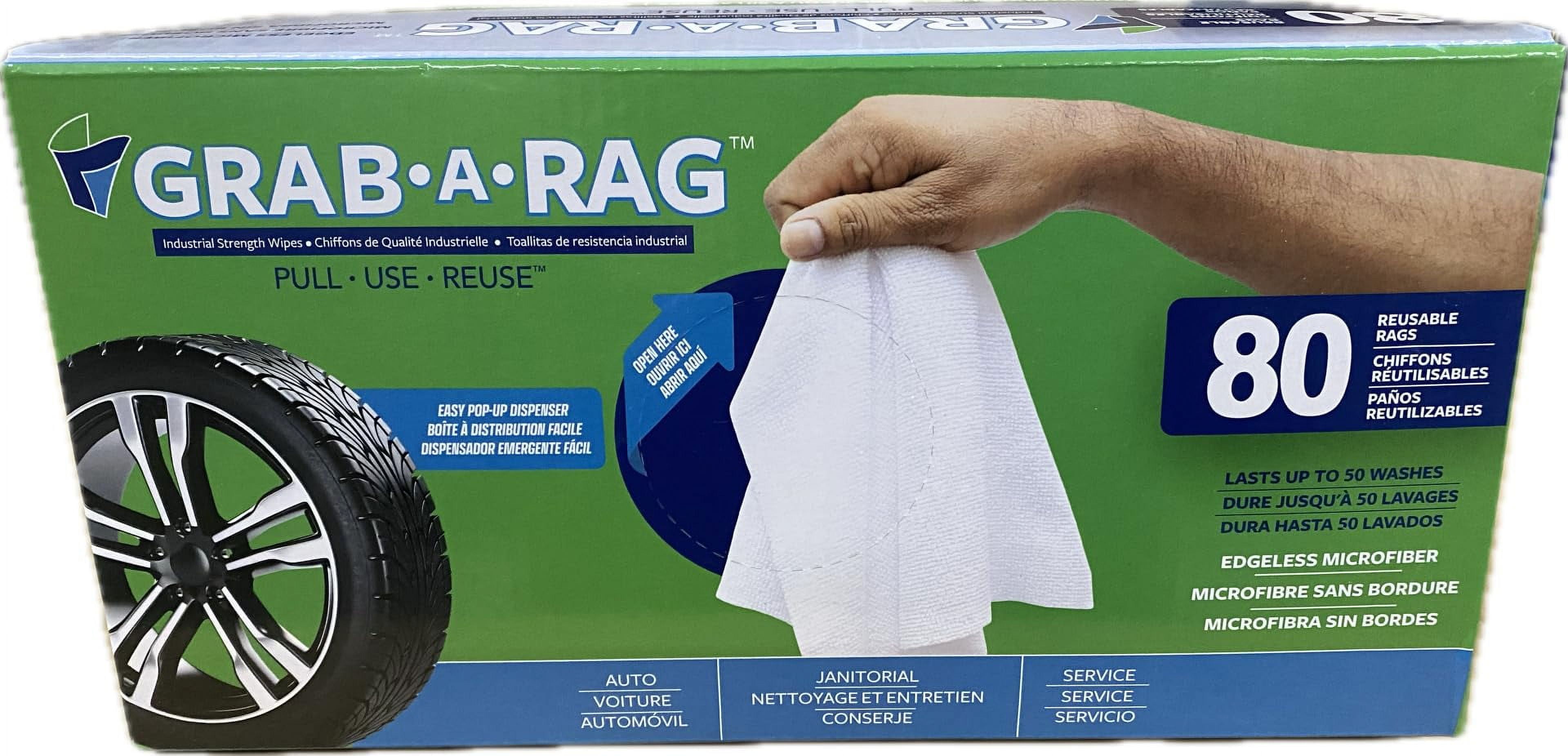 Grab-A-Rag Washable Microfibre Rags, 80-Count - Walmart.com