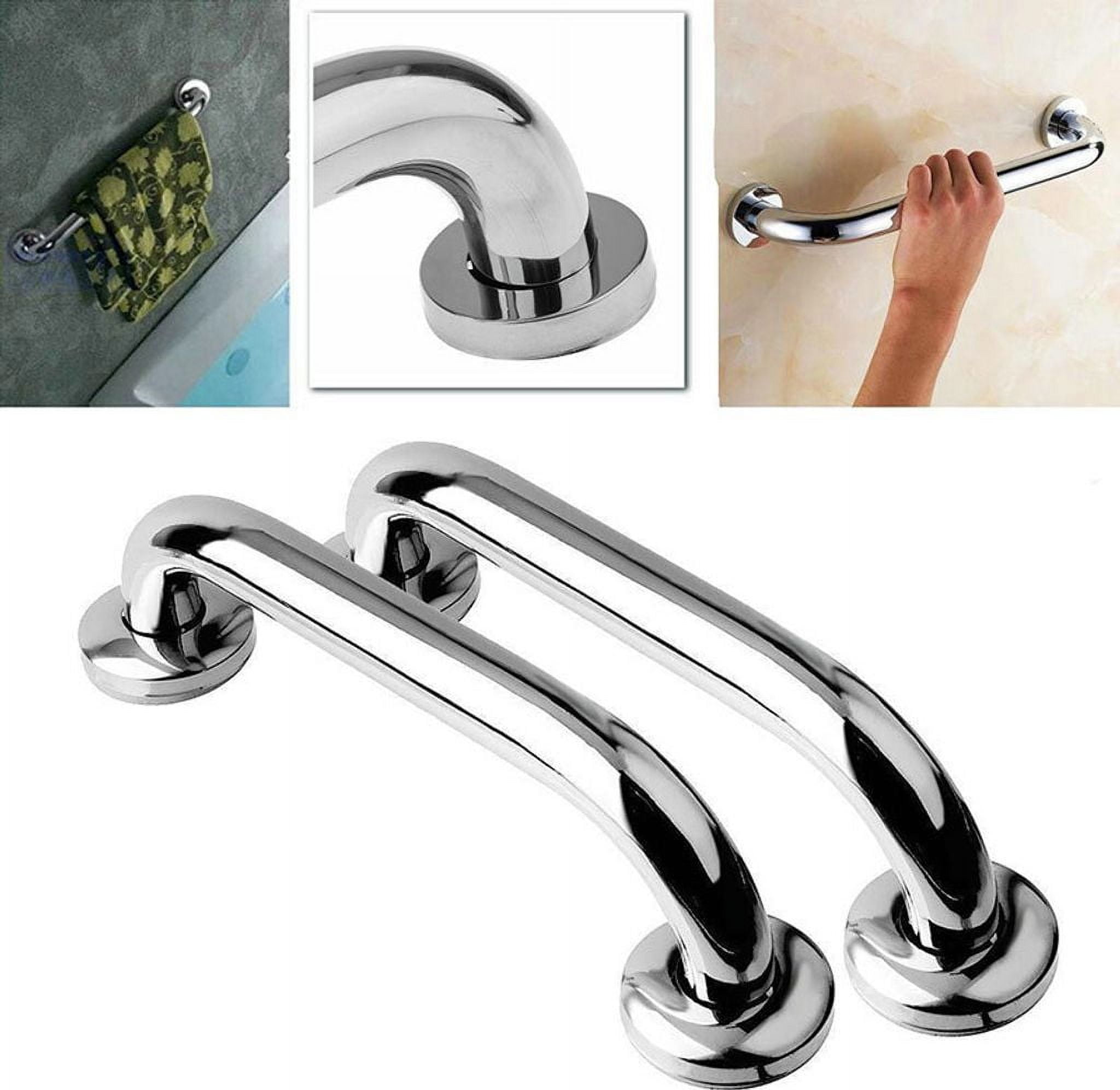 Grab Bar For Bathroom Wall, Unique Design L-Shaped Stainless Steel ...