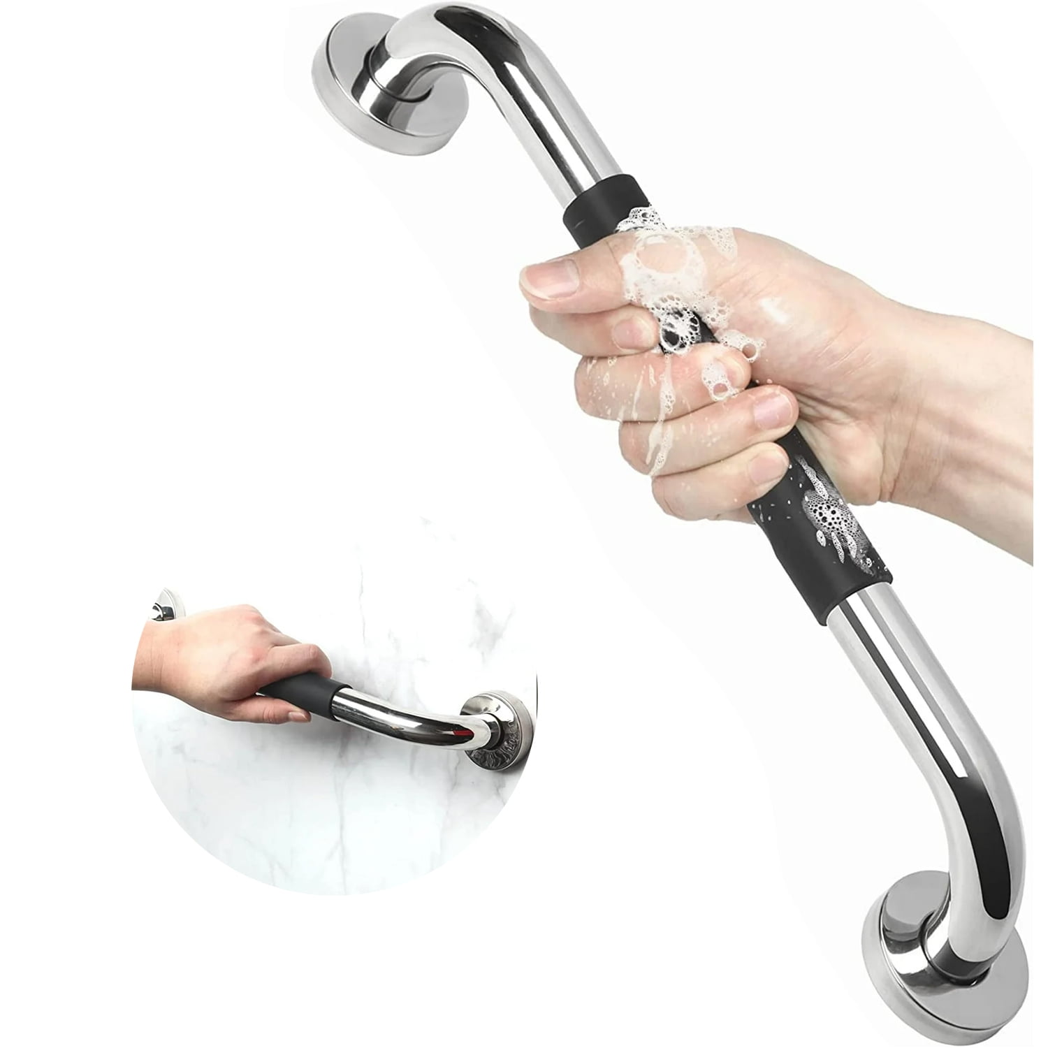 "16"" Anti-Slip Bathroom Safety Grab Bar, Hand Rail with 350 lbs ...