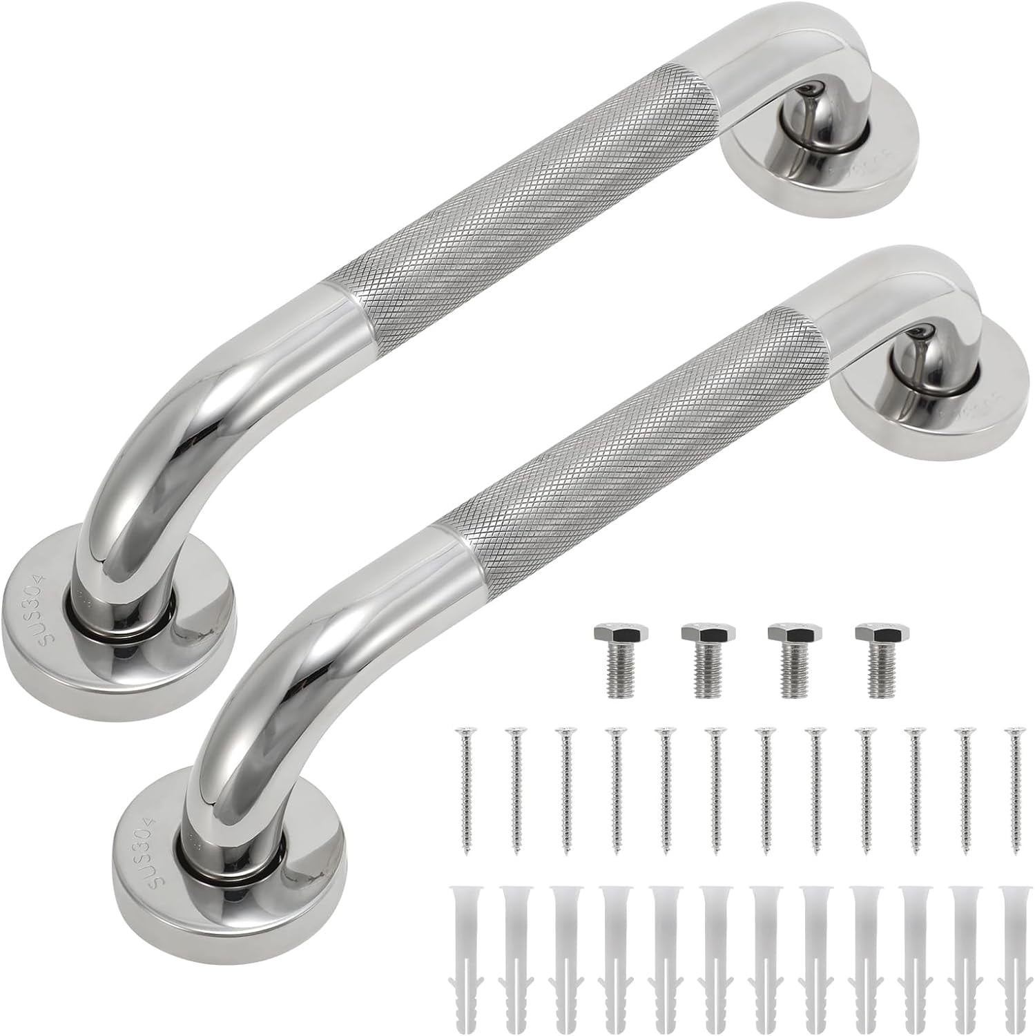 Grab Bars for Bathtubs and Showers, 2 Pack 16 Inch Shower Grab Bars ...