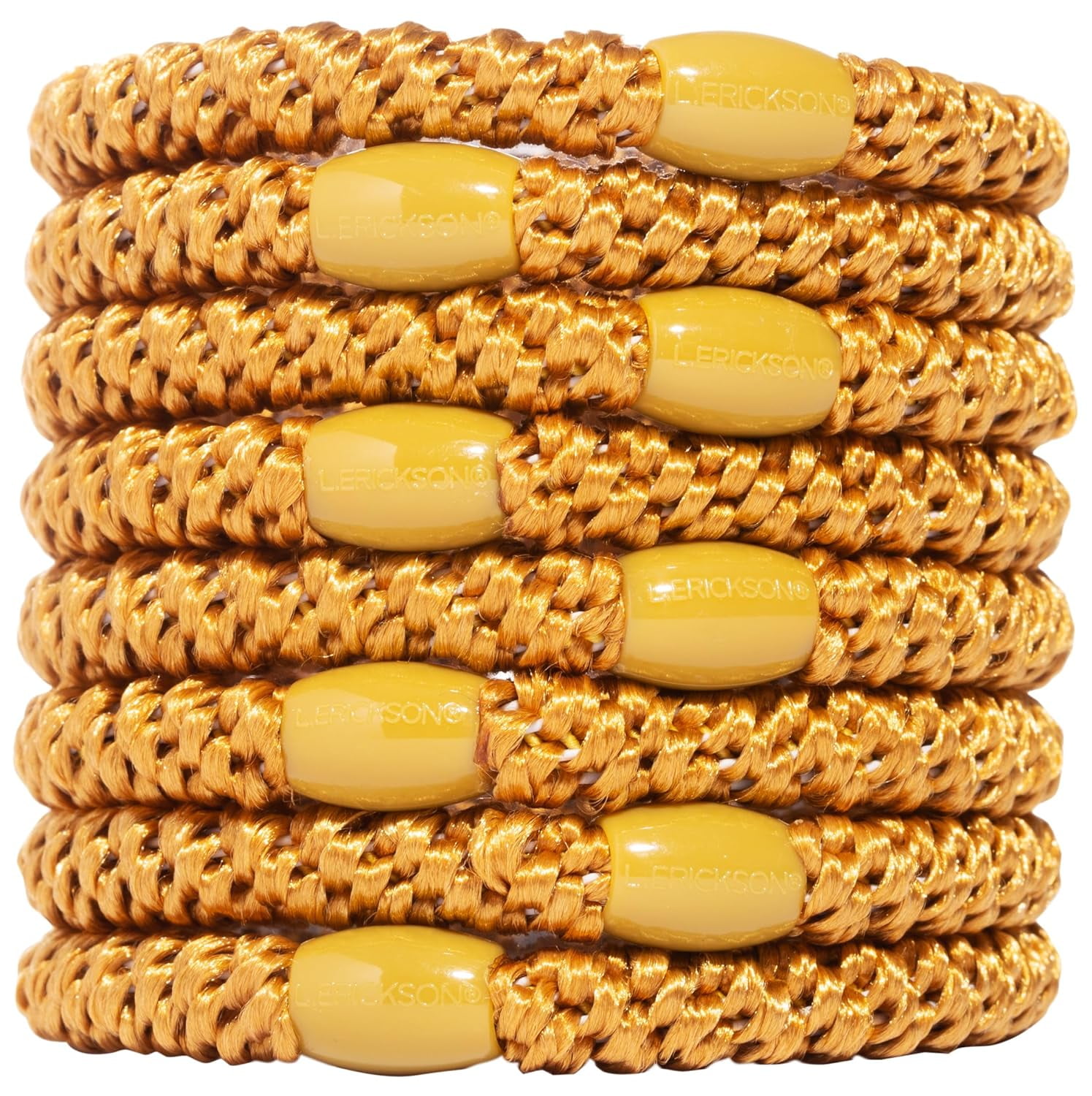 Grab & Go Pony - Gold Yellow - 8 Pack Ponytail Holder Hair Ties ...