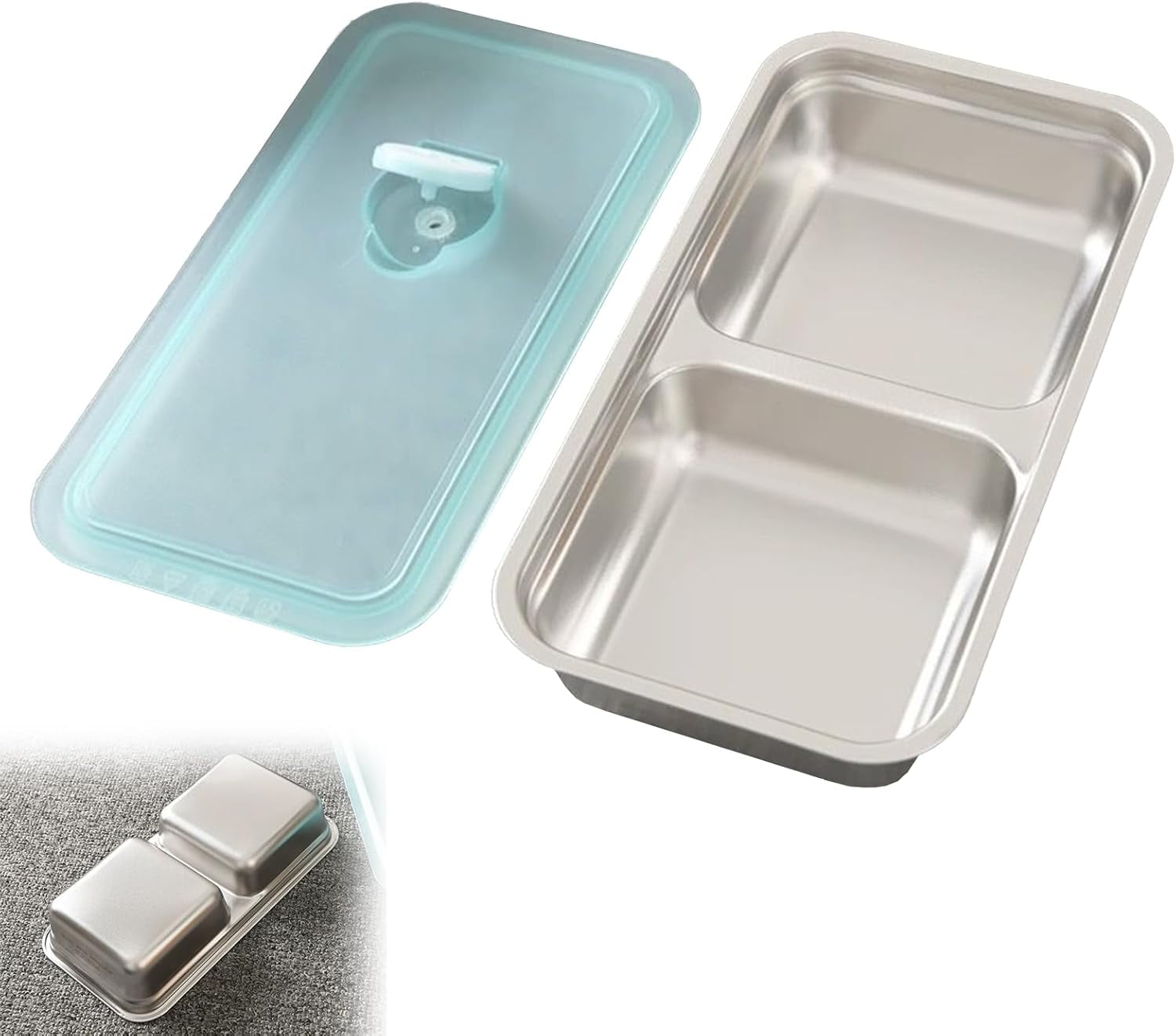 Grab and Go Snack Containers Reusable Dishwasher, Stainless Steel ...