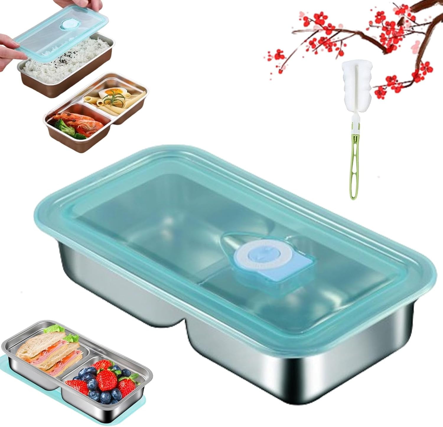 Grab And Go Snack Containers Reusable, Stainless Steel Double ...