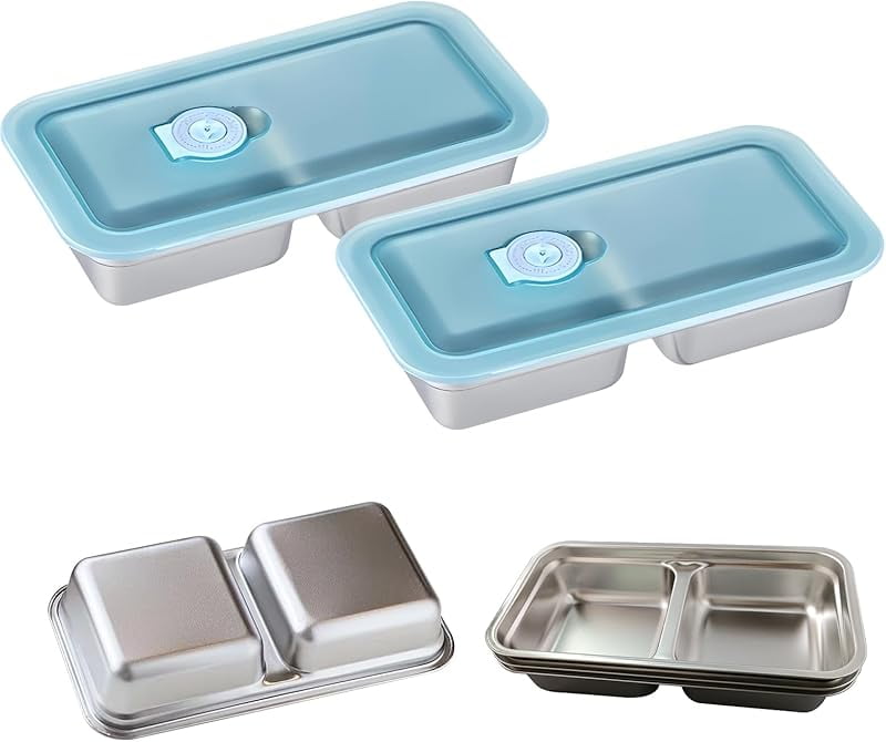 Grab and Go Snack Containers, Reusable Stainless Steel Snack Containers ...