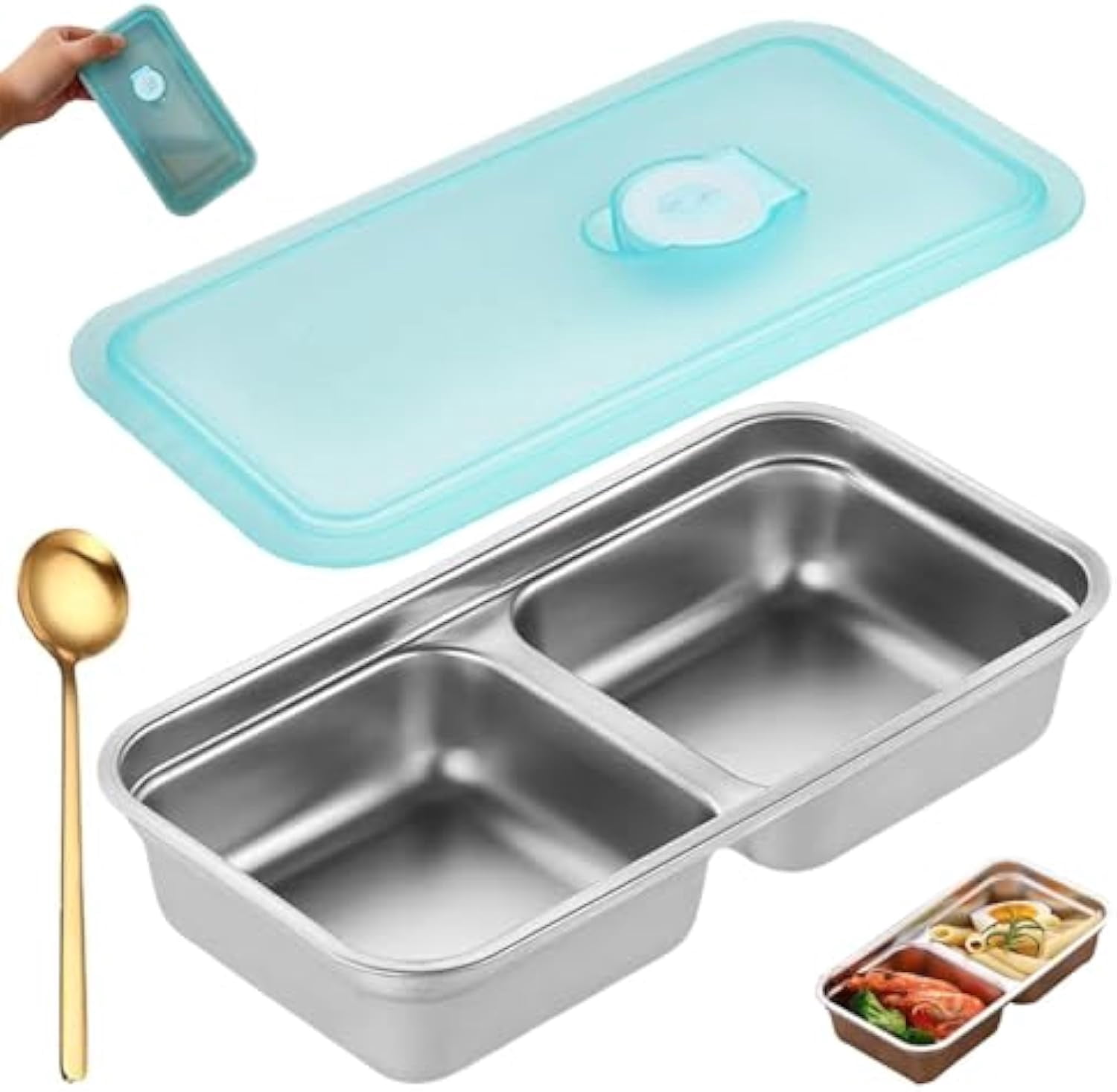 Grab and Go Snack Containers Stainless Steel,Collapsible Snack ...