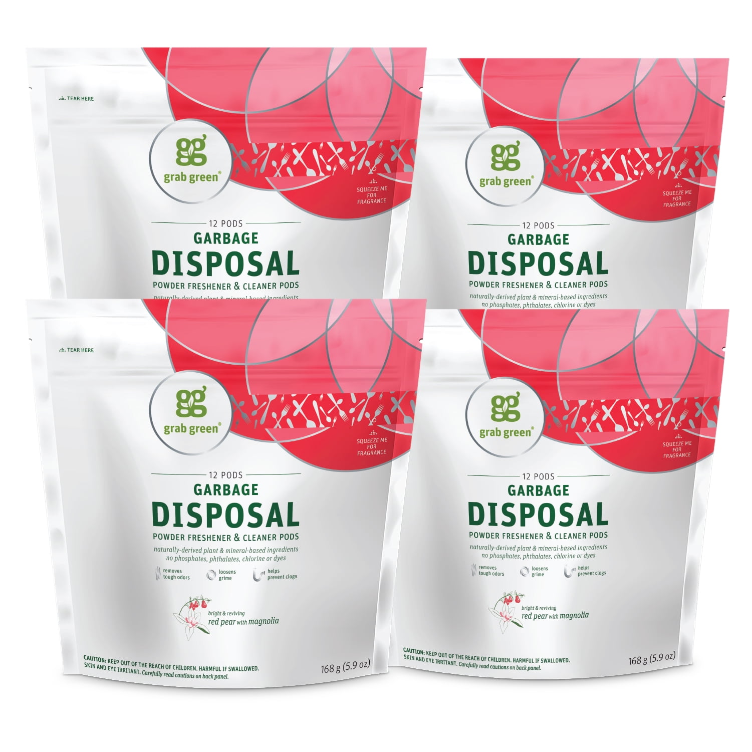 Grab Green Naturally-Derived, Mineral-Based Disposal Cleaner ...