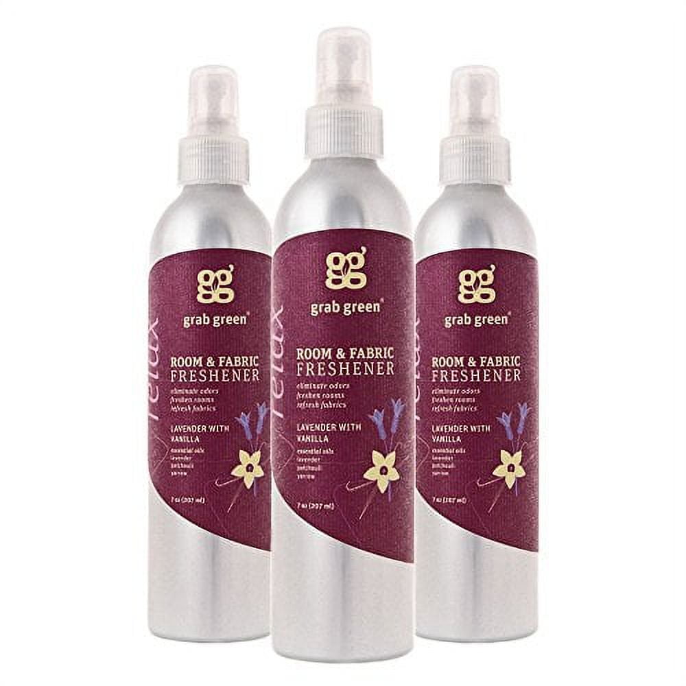 Grab Green Room and Fabric Freshener, 7 Ounce (Pack of 3), Lavender ...
