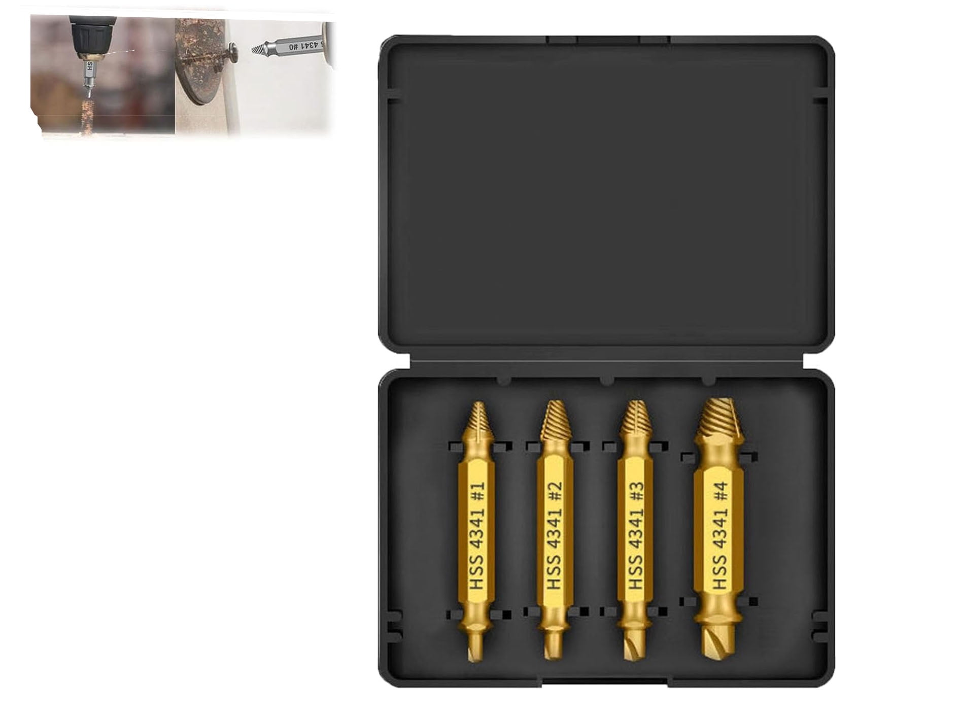 Grab It Pro Screw Extractor Kit, Damaged Screw Extractor Set, Stripped ...
