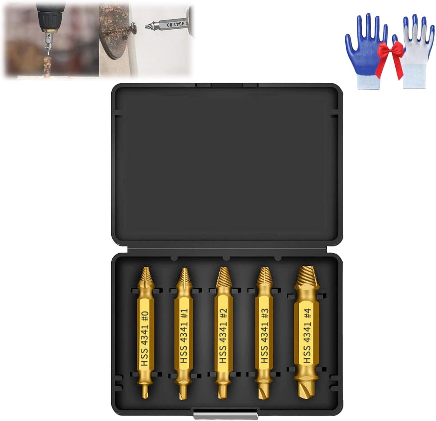 Grab It Pro Screw Extractor Kit, Damaged Screw Extractor Set, Stripped ...