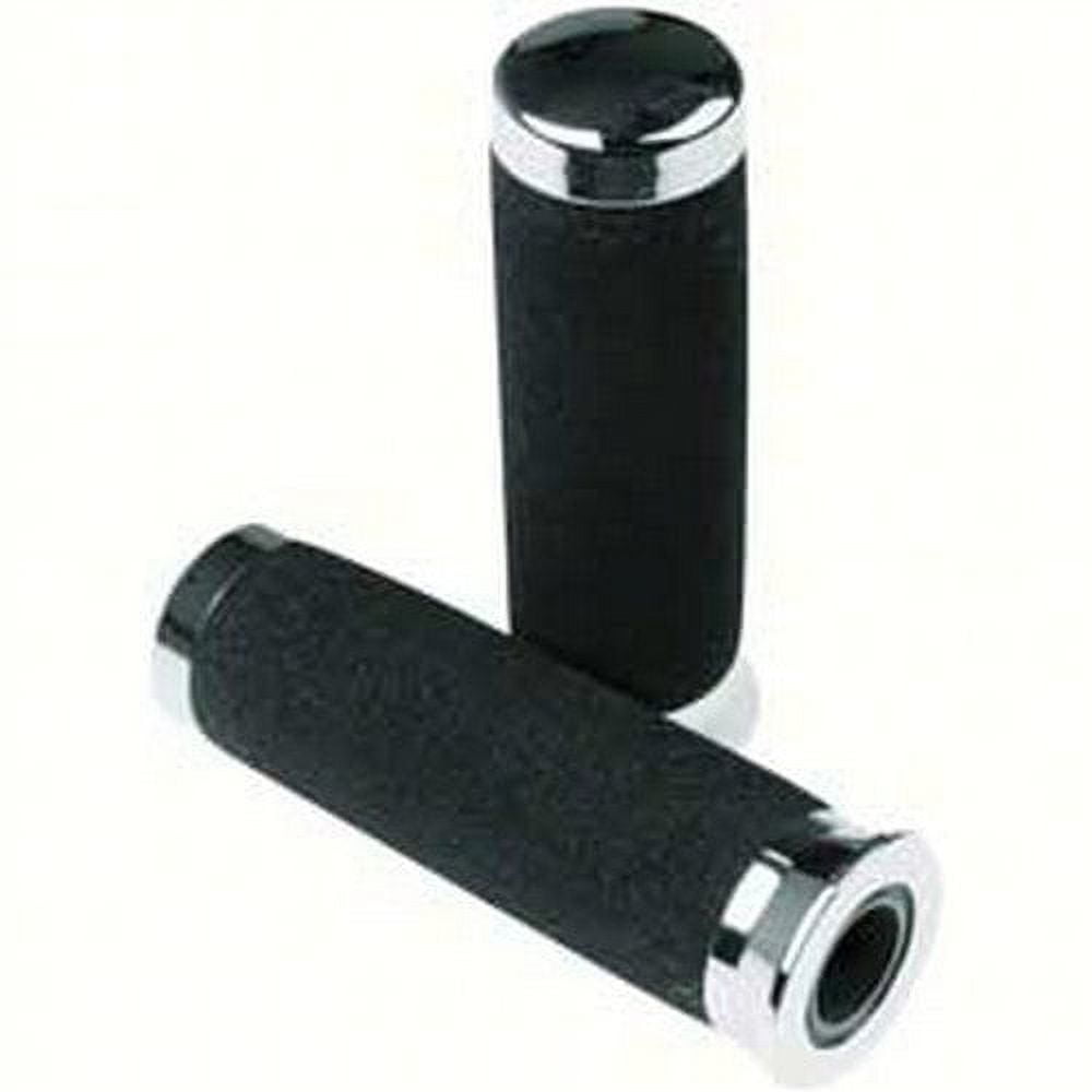 Grab On Deluxe Road Foam Black Handlebar Grips (MC318) - Walmart.com