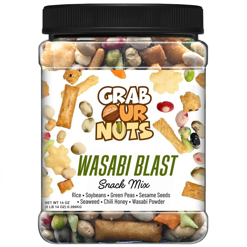 Grab Our Nuts Wasabi Blast Snack Mix 14oz - Walmart.com