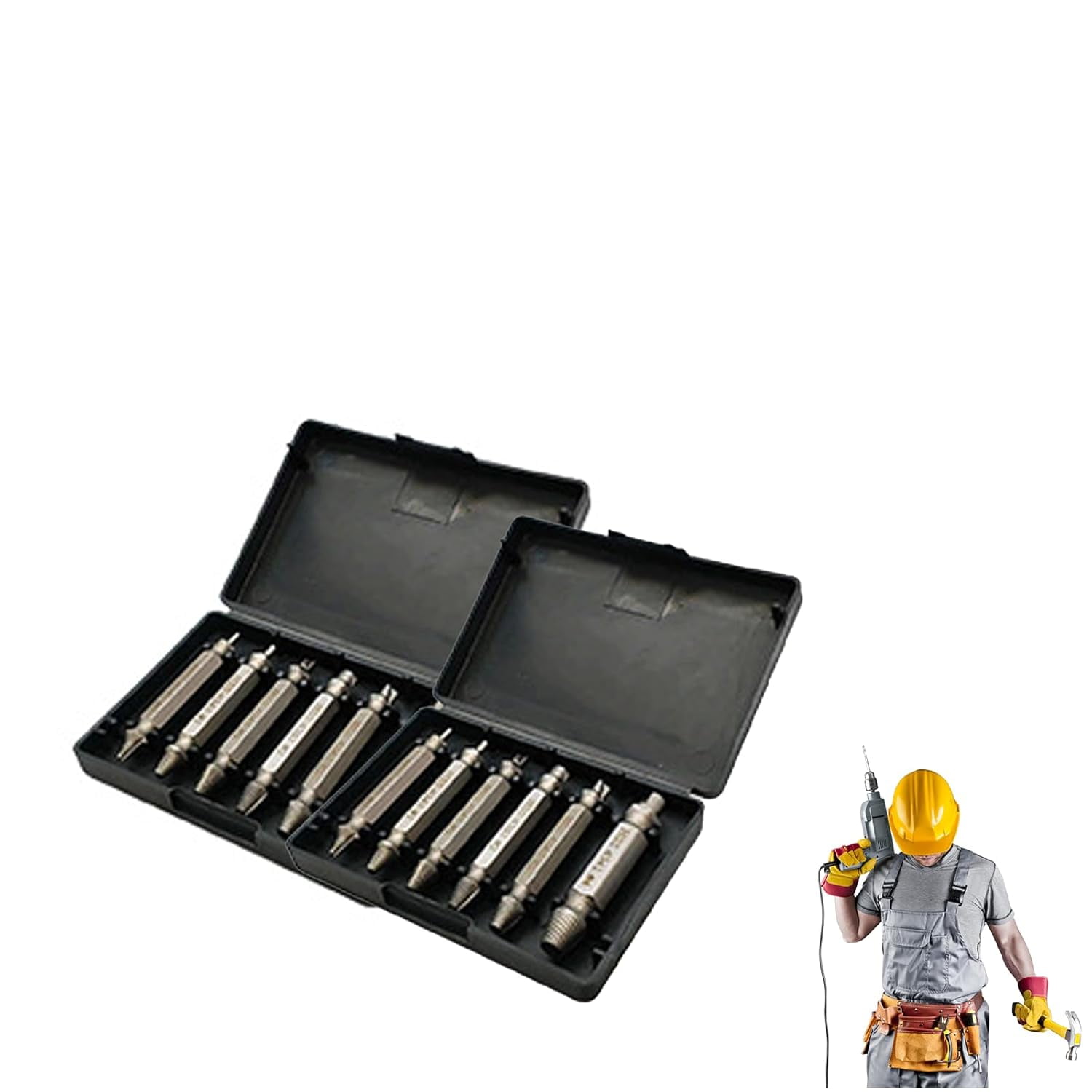 Grab it Pro Screw Extractor Kit, Broken Bolt & Damaged Screw Extractor ...