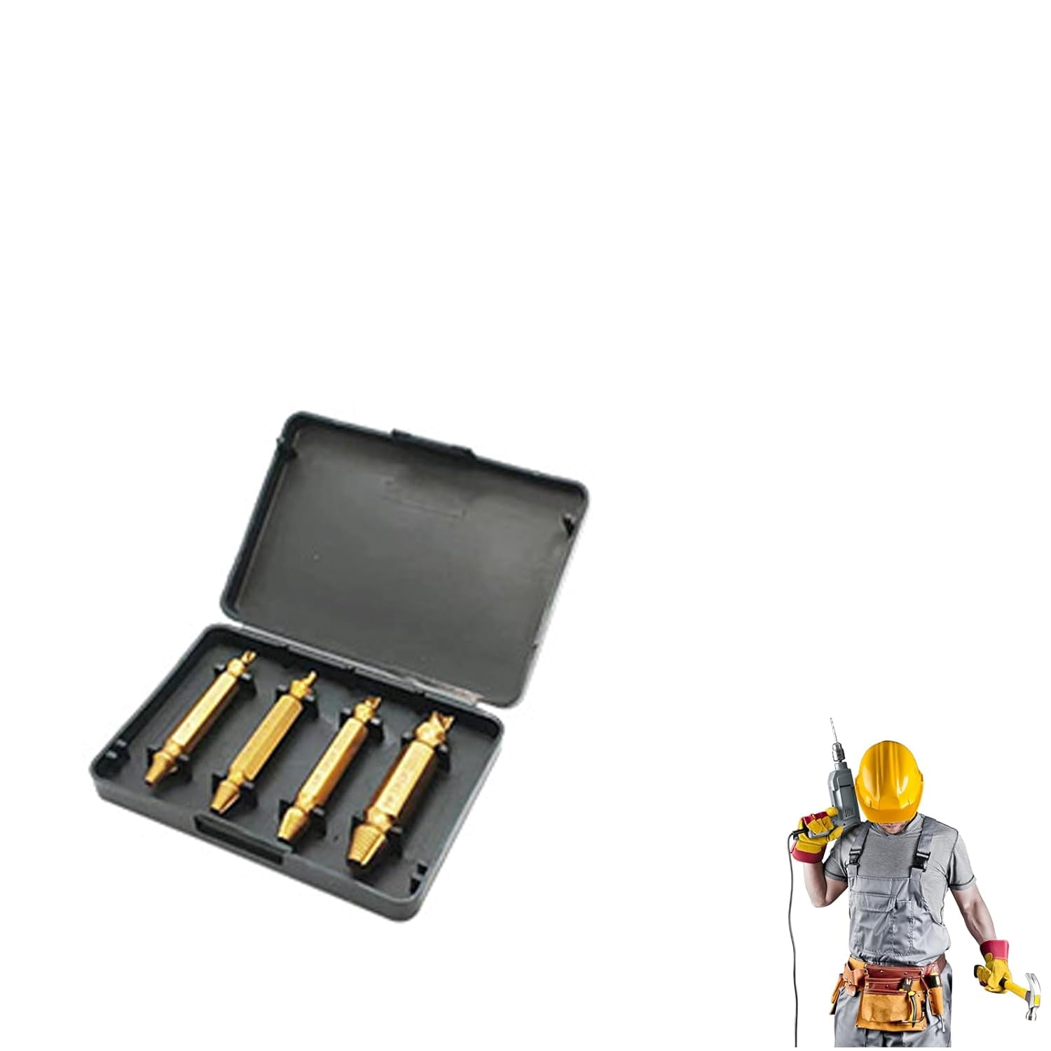 Grab it Pro Screw Extractor Kit, Broken Bolt & Damaged Screw Extractor ...