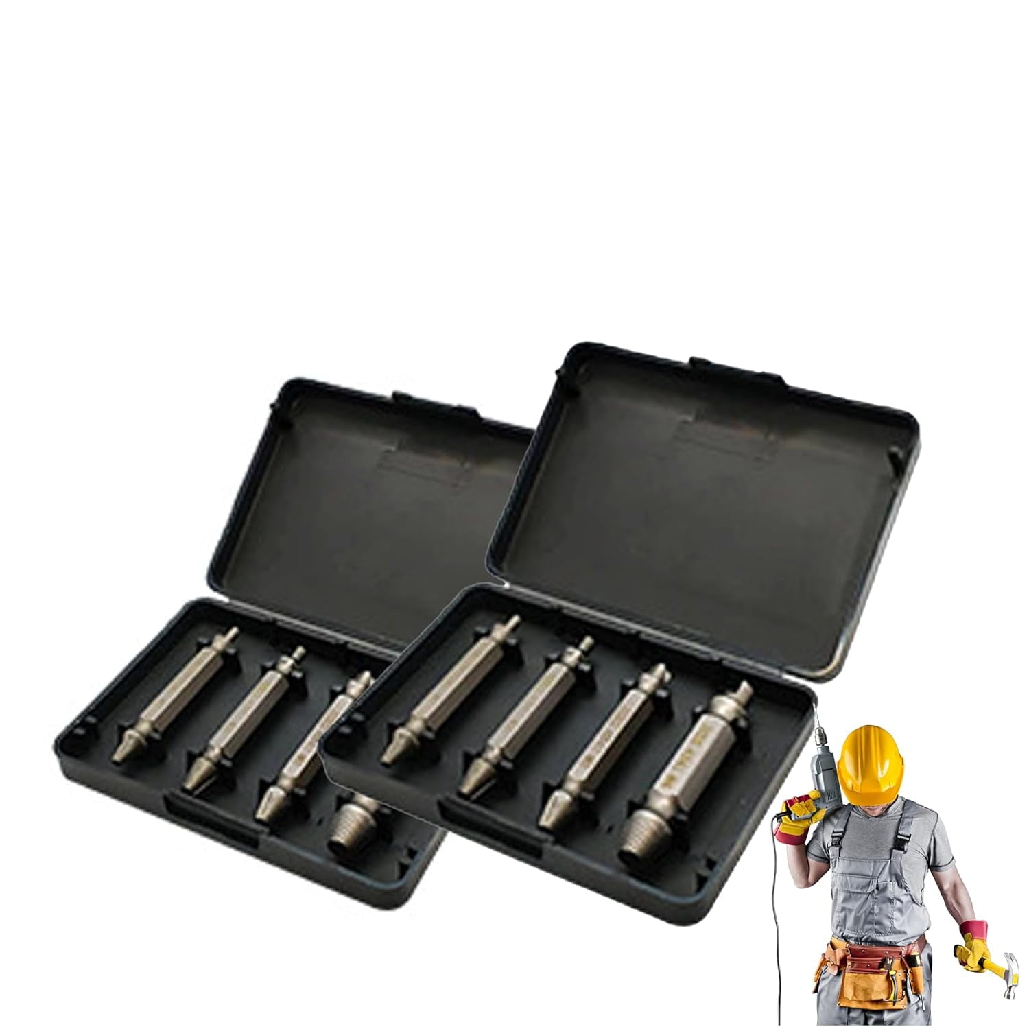 Grab it Pro Screw Extractor Kit, Broken Bolt & Damaged Screw Extractor ...