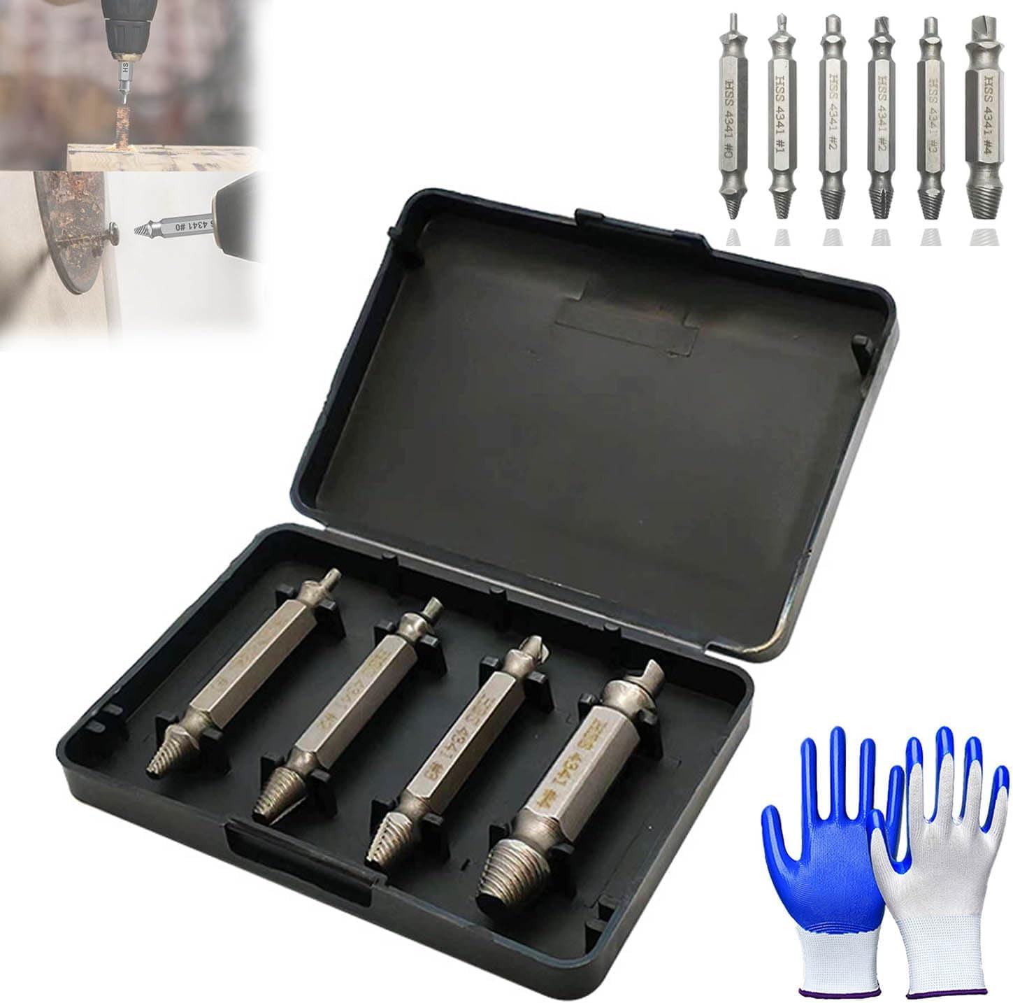 Grab it Pro Screw Extractor Kit, Damaged Screw Extractor Set, Stripped ...