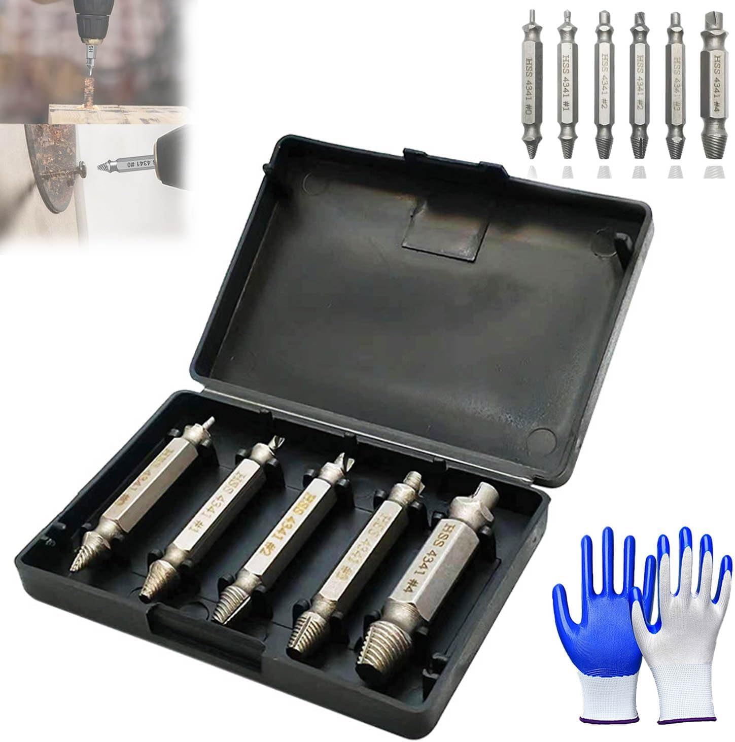 Grab It Pro Screw Extractor Kit, Damaged Screw Extractor Set, Stripped ...
