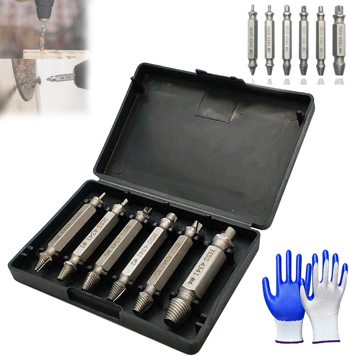 Grab it Pro Screw Extractor Kit, Damaged Screw Extractor Set, Stripped ...