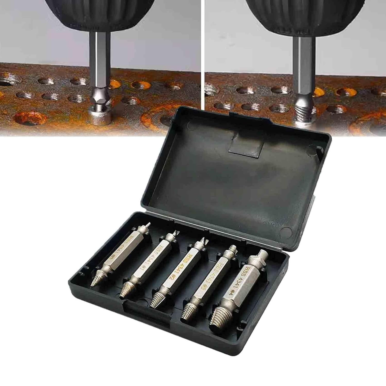 Grab it Pro Screw Extractor Kit, Damaged Screw Extractor Set, Stripped ...