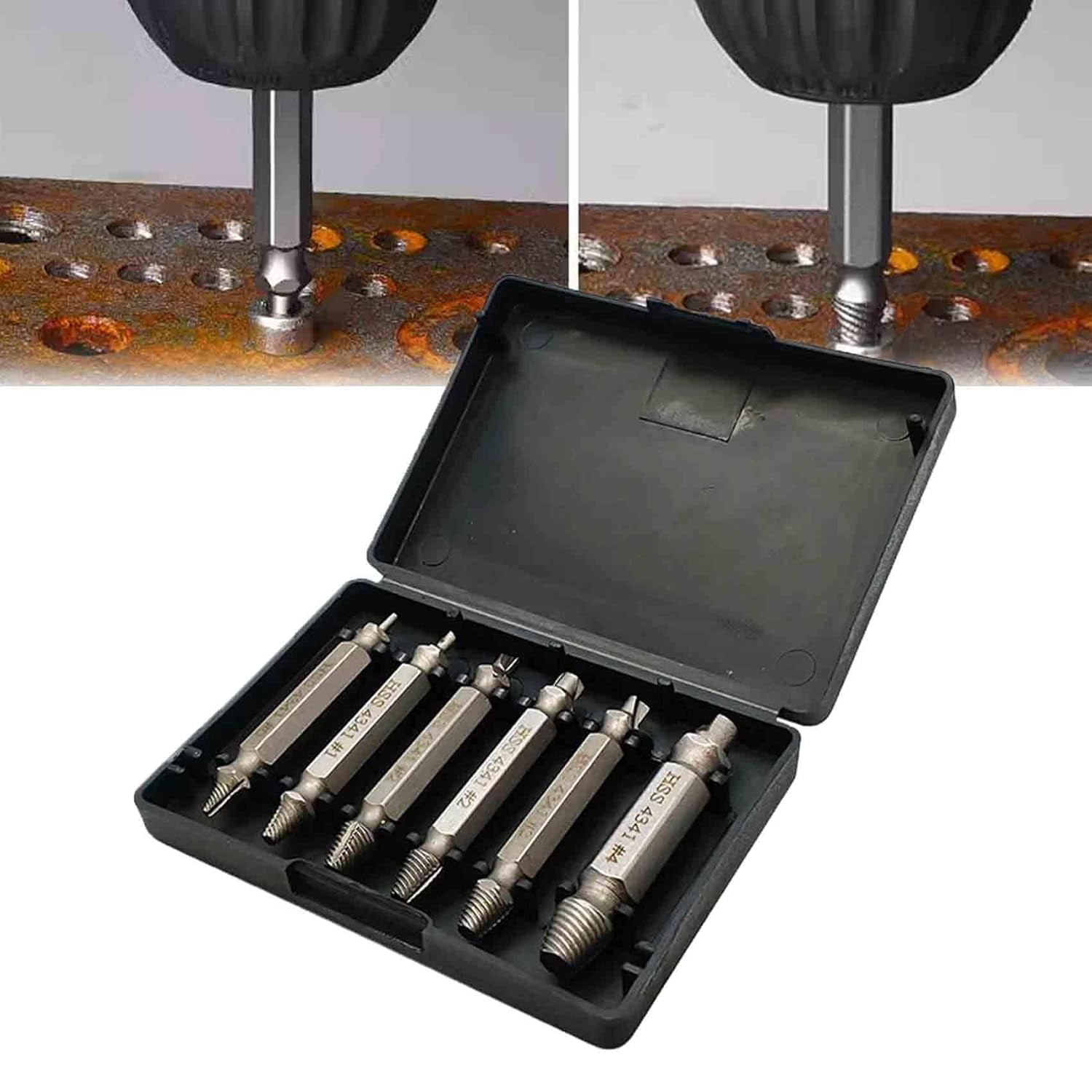 Grab it Pro Screw Extractor Kit, Damaged Screw Extractor Set, Stripped ...