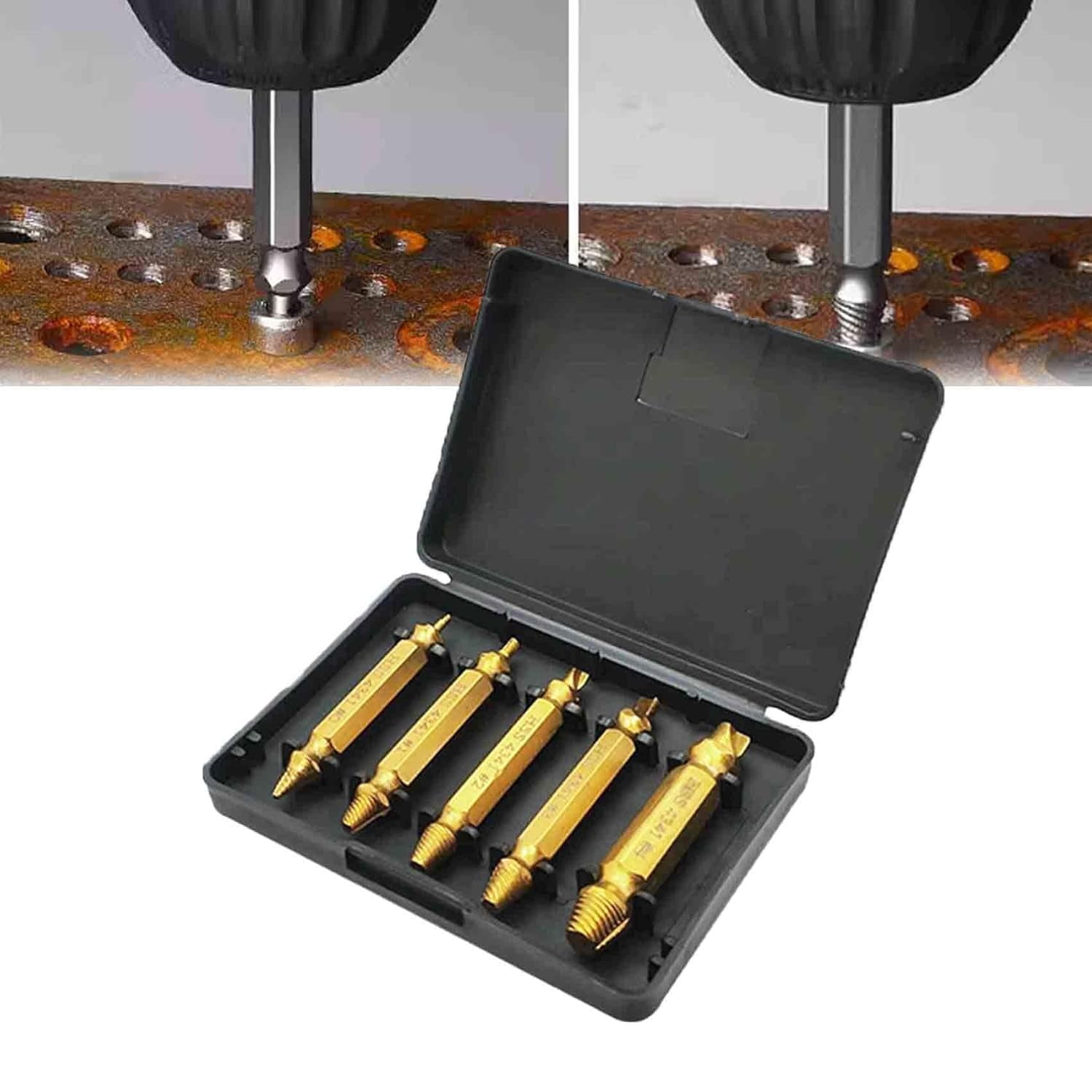 Grab it Pro Screw Extractor Kit, Damaged Screw Extractor Set, Stripped ...