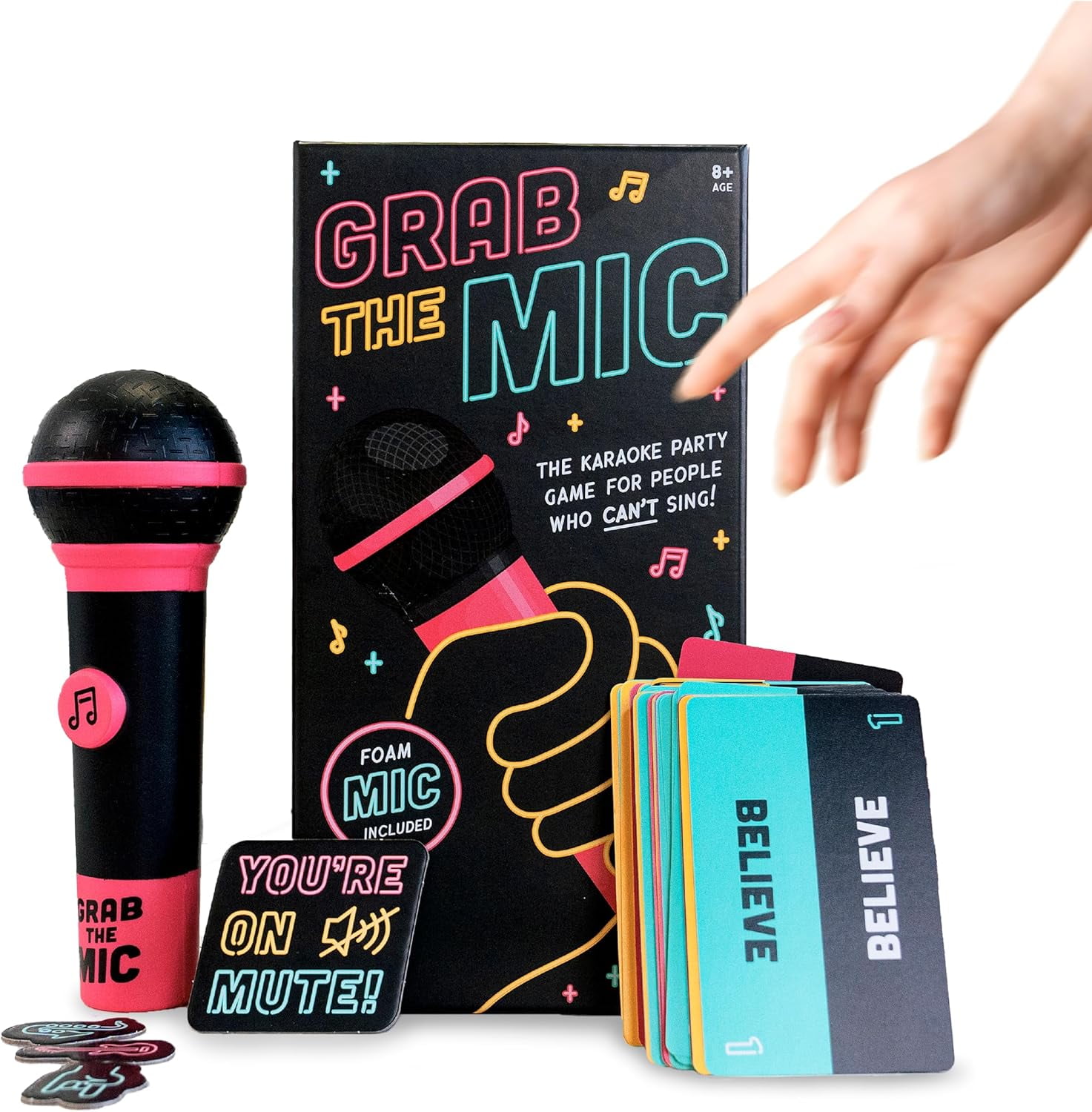 Grab The Mic Family Party Game Grab the Mic Karaoke Party Game for Non ...