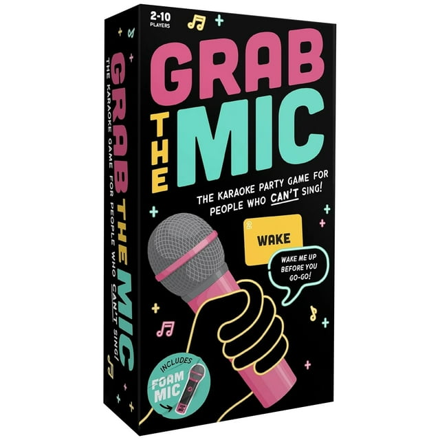 Grab The Mic Karaoke Game Drop The Mic Game The Hilarious Party Game ...