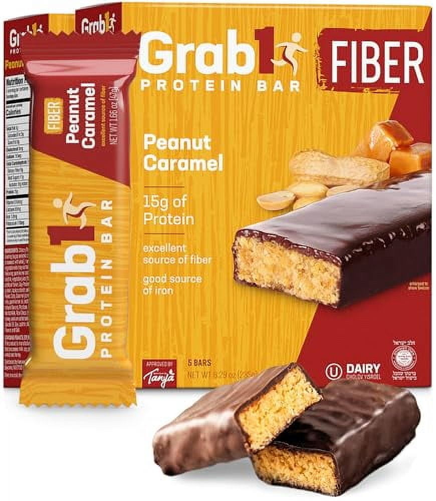 Grab1 High Fiber Protein Bars | 9 Grams Fiber | 10 Grams Protein ...