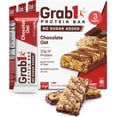 Grab1 Sugar-Free Protein Bars Chocolate Oat 3 Pack 12 Bars Low Calorie ...