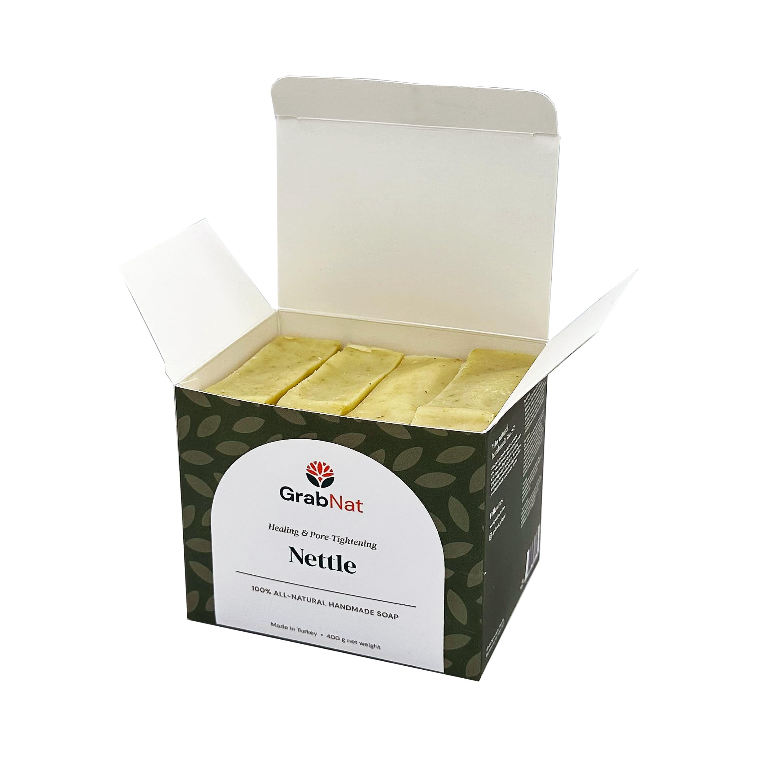 GrabNat 4-Pack Nettle Soap YYF14 | Handmade, All-Natural, Cold ...