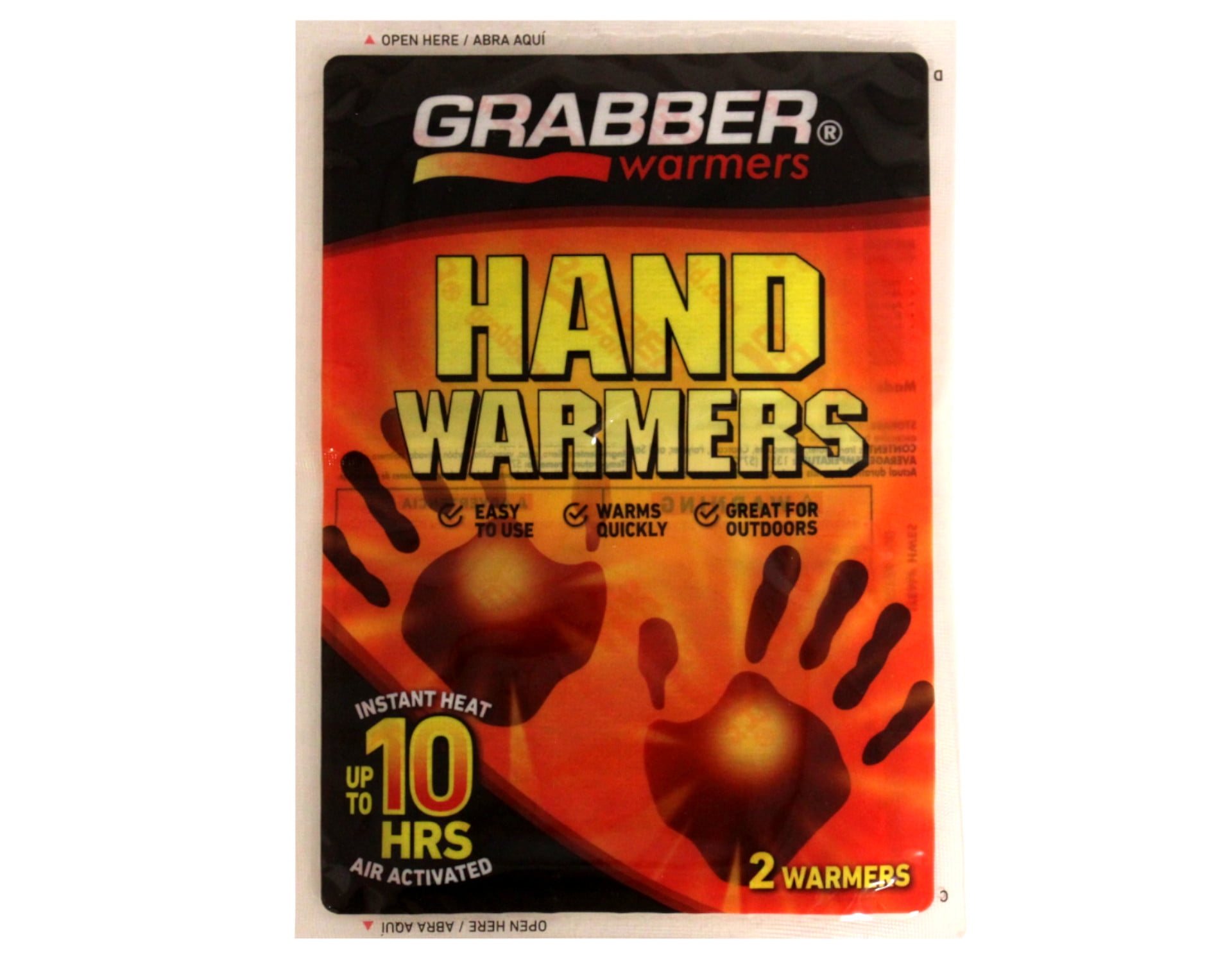 Grabber Hand Warmers, Heat Up to 10 Hours of Heat Gloves, 2 Warmers ...