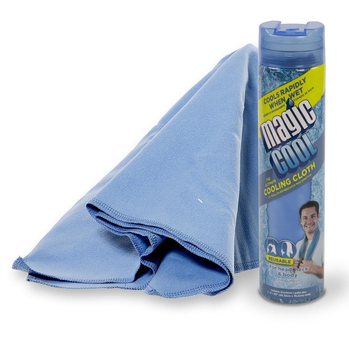 Grabber - Magic Cool Reusable Ultimate Cooling Cloth - High Vis Yellow ...