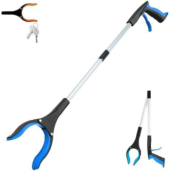 Grabber Reacher Tool - 32” Extra Long Foldable Gripper and Reaching ...