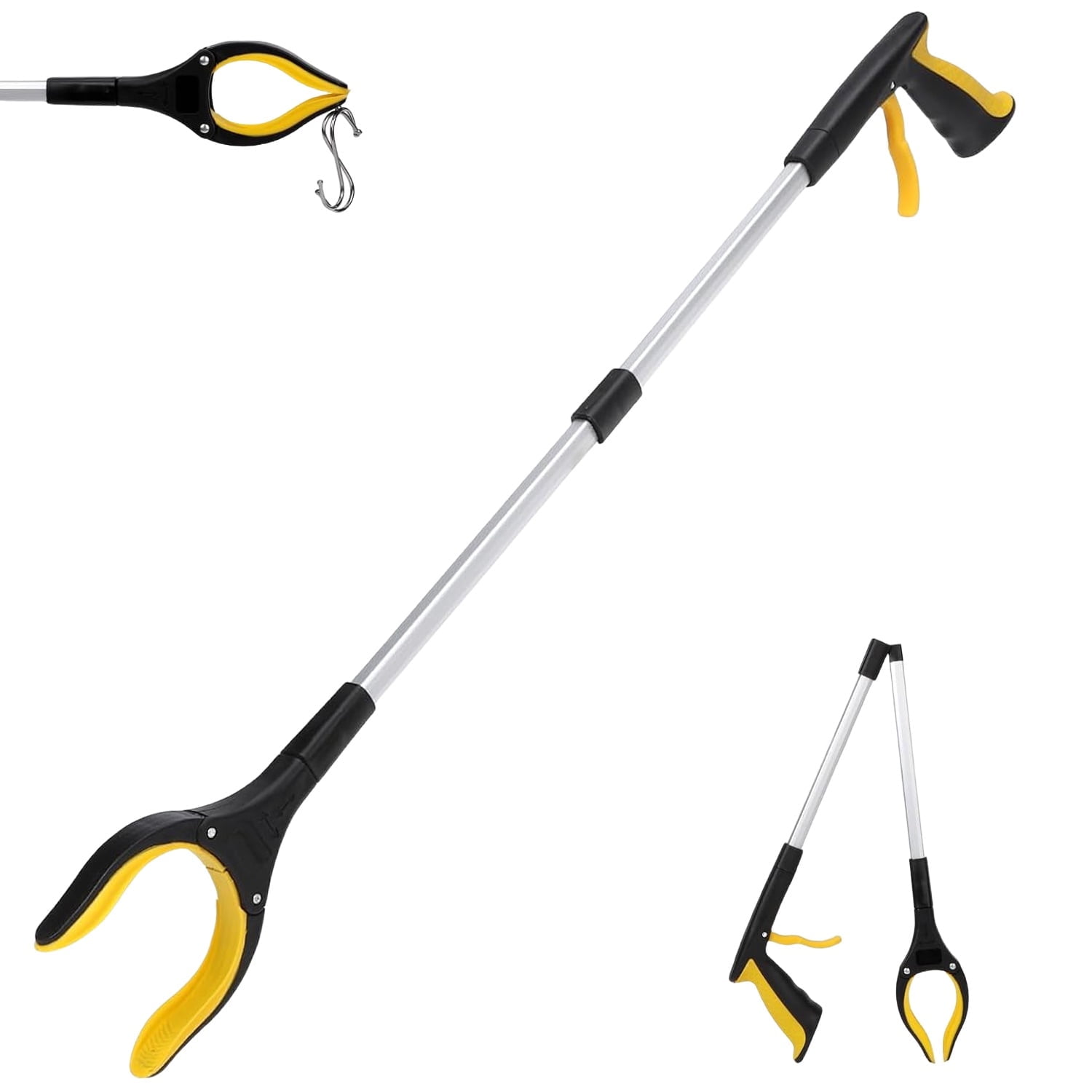 Grabber Reacher Tool, 32” Extra Long Foldable Gripper and Reaching Tool ...