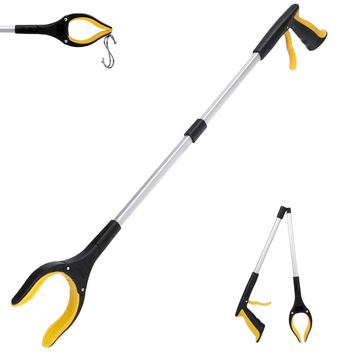 Grabber Reacher Tool, 32” Extra Long Foldable Gripper and Reaching Tool ...