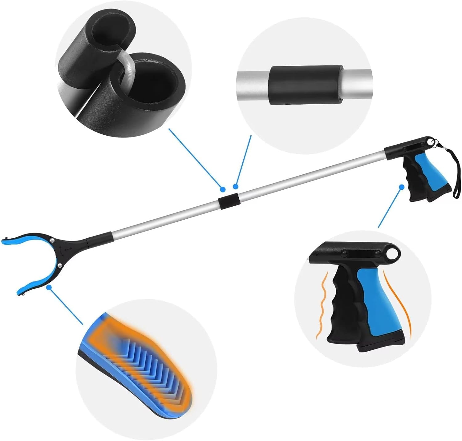 Grabber Tool 32" Long Reacher Grabber Pickup Tool with Magnetic Tip ...