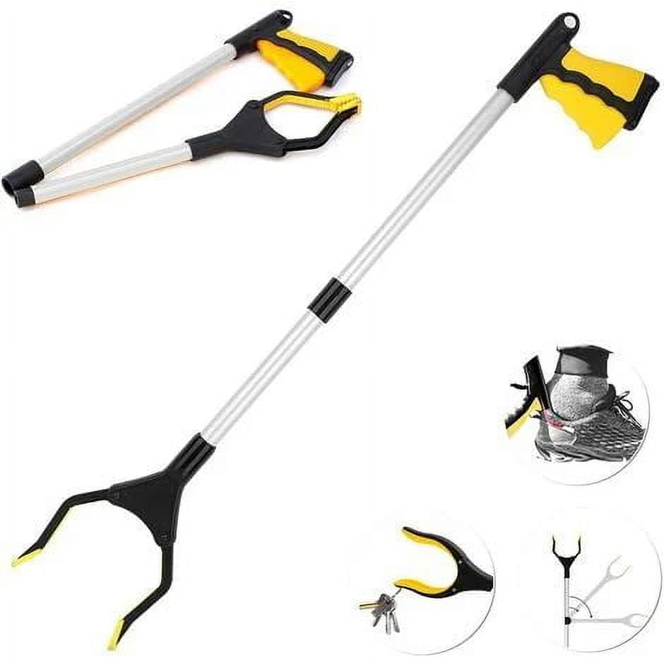 All-Weather Trash Picker Grabber Tools, 32" Rubber Rotating Grabber ...