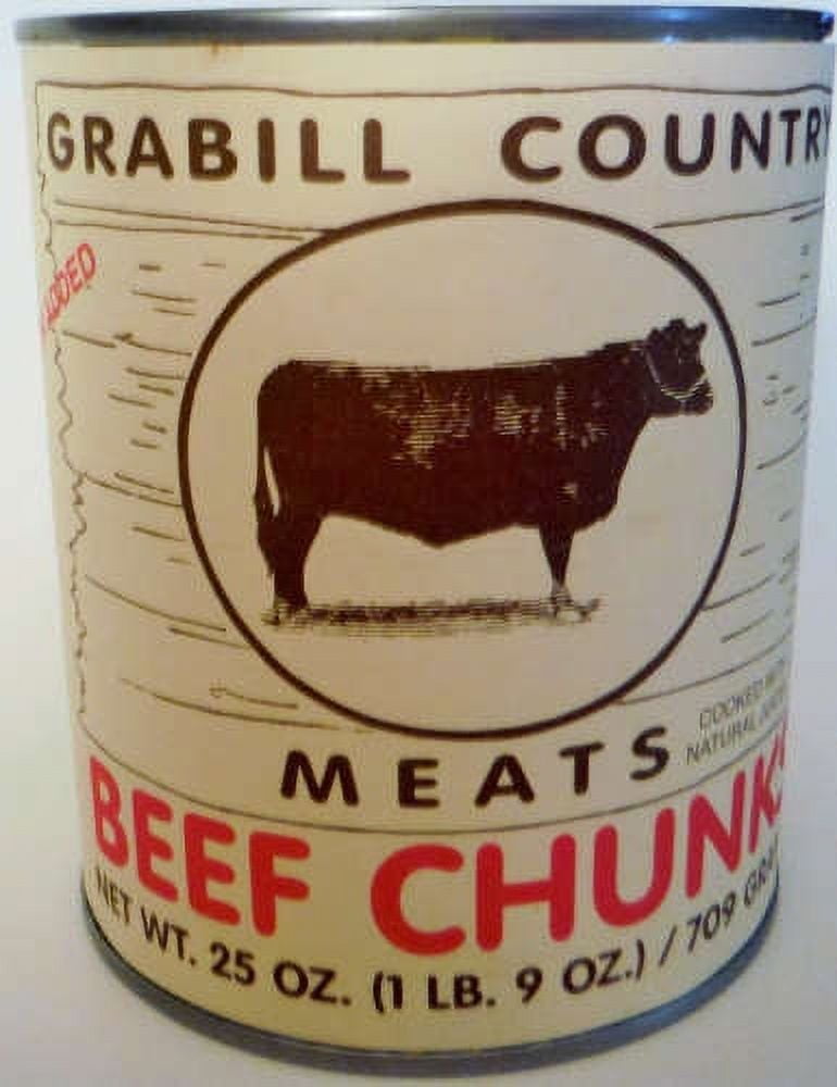 Grabill Country Meats Beef Chunks, 25 oz Can - Walmart.com