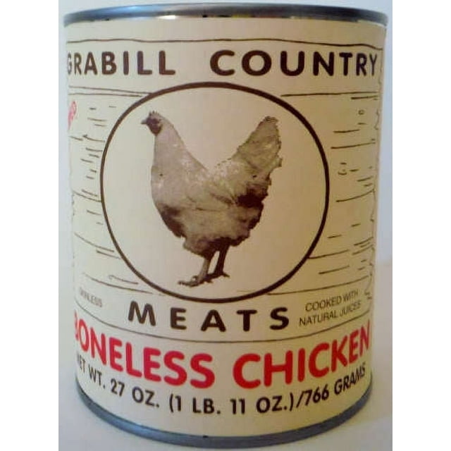 Grabill Country Meats Boneless Chicken, 27 oz Can - Walmart.com