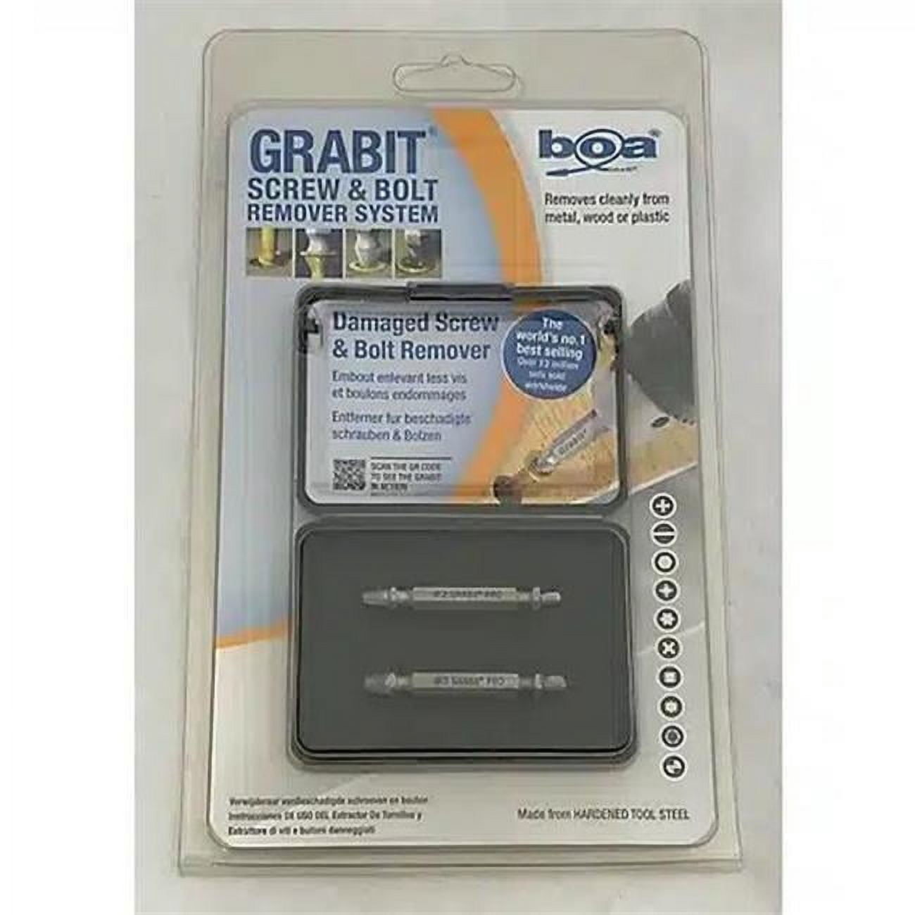 Grabit Screw Extractor Set - 2 Piece - Walmart.com